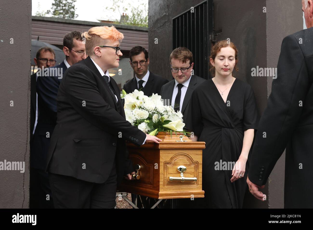(left to right) Richard, Victoria, Nicholas and Sarah Trimble carries ...