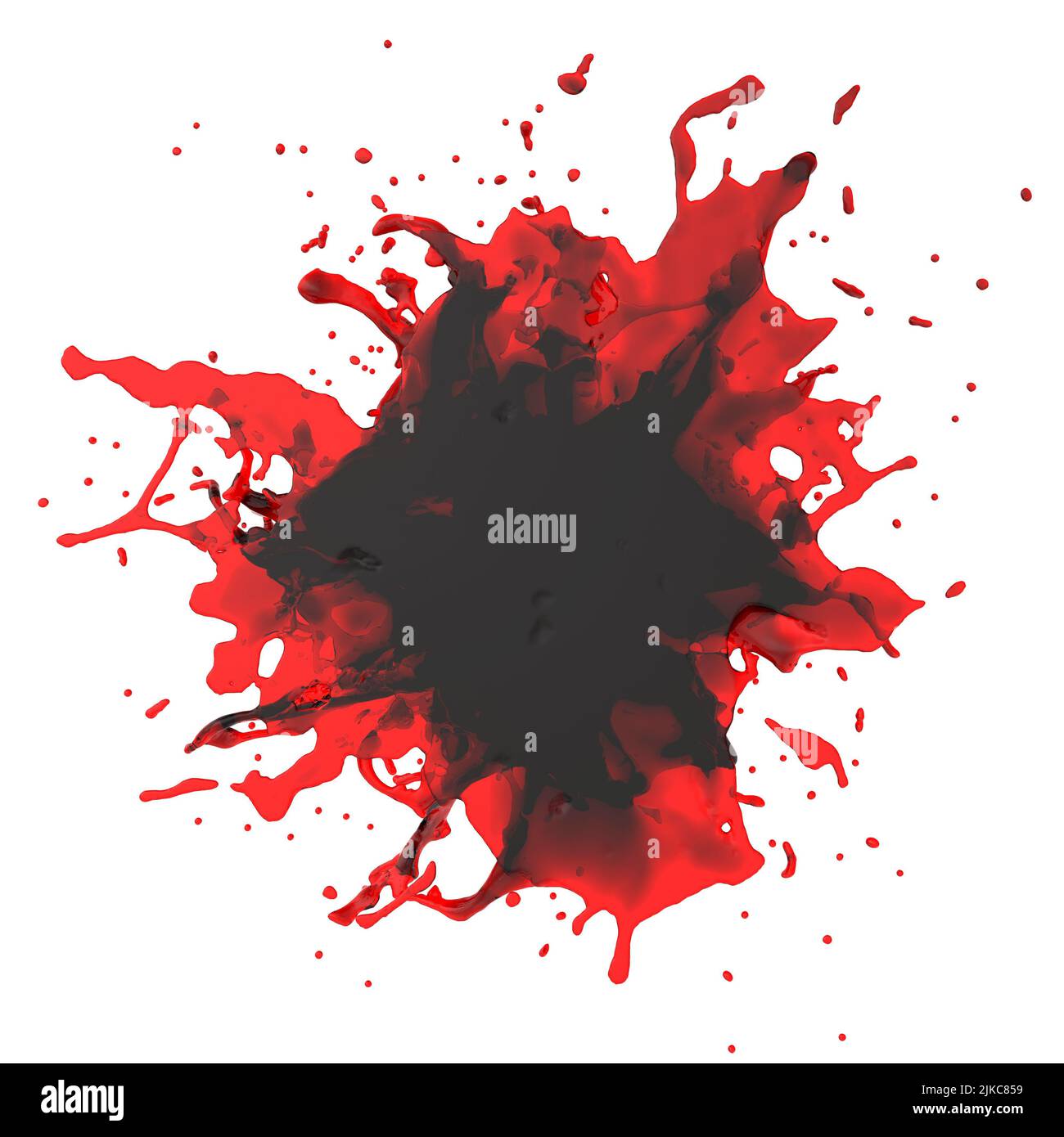 3D illustration of realistic blood splash Stock Photo - Alamy