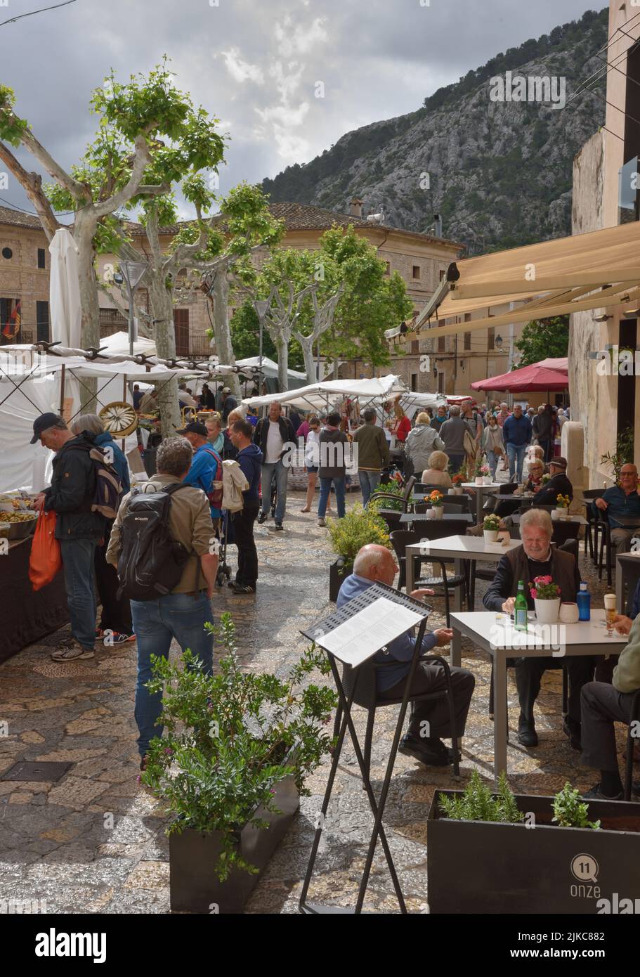 Pollensa Market Day Mallorca Spain Stock Photo - Alamy