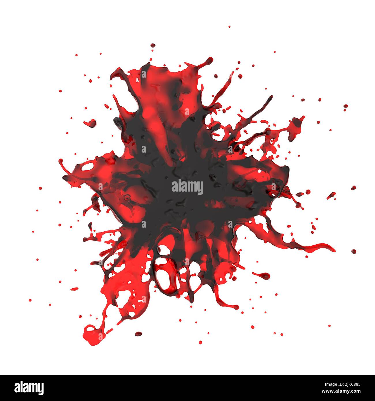 3D illustration of realistic blood splash Stock Photo - Alamy