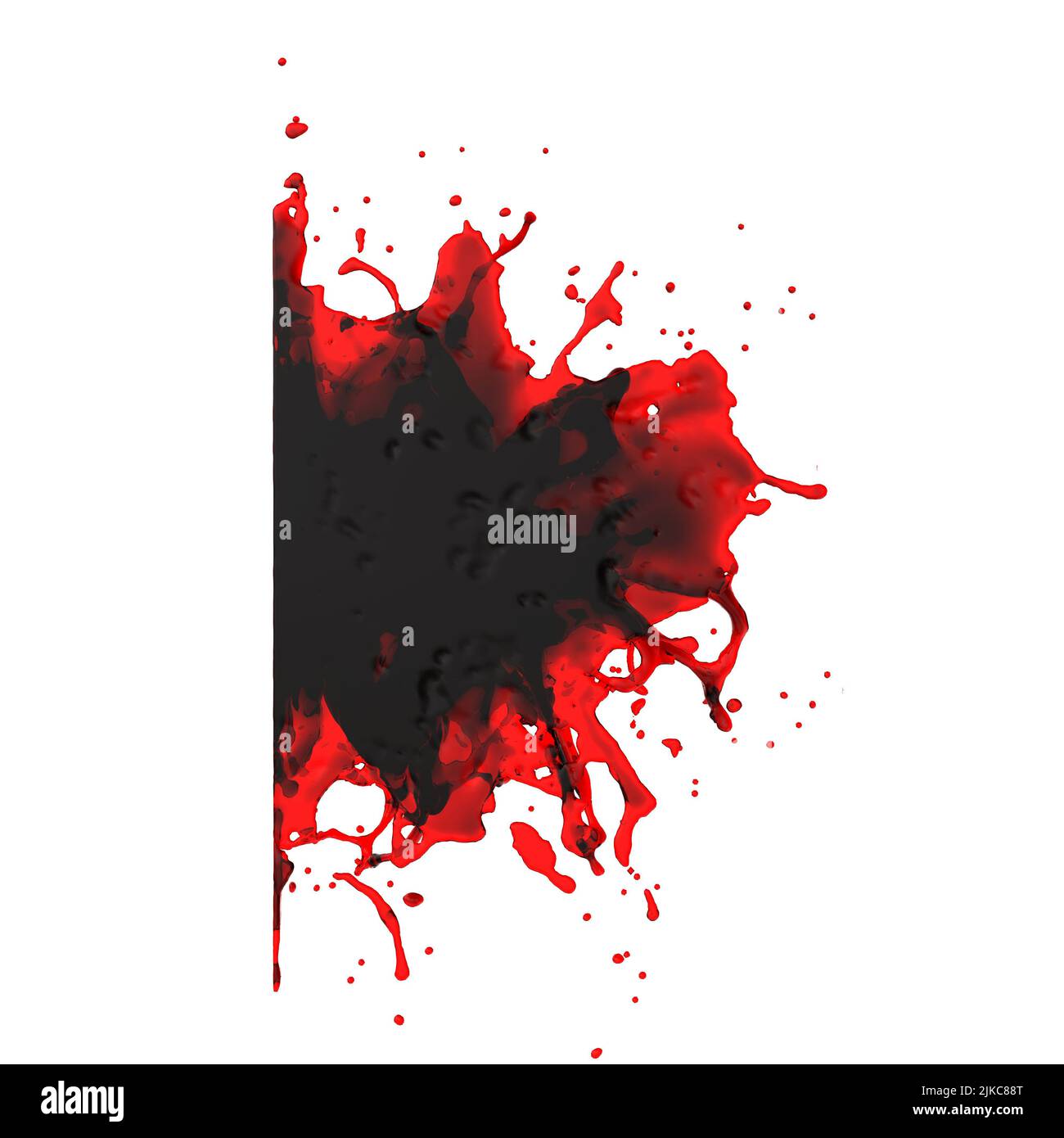 3D illustration of realistic blood splash Stock Photo - Alamy