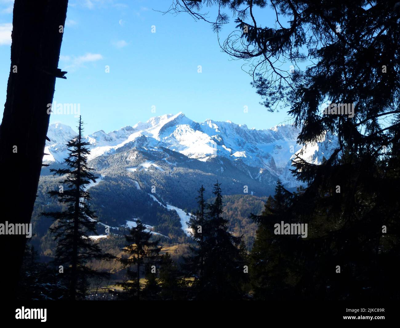 Alpspitze mountain, Wetterstein mountain massif, Bavaria, Germany Stock ...