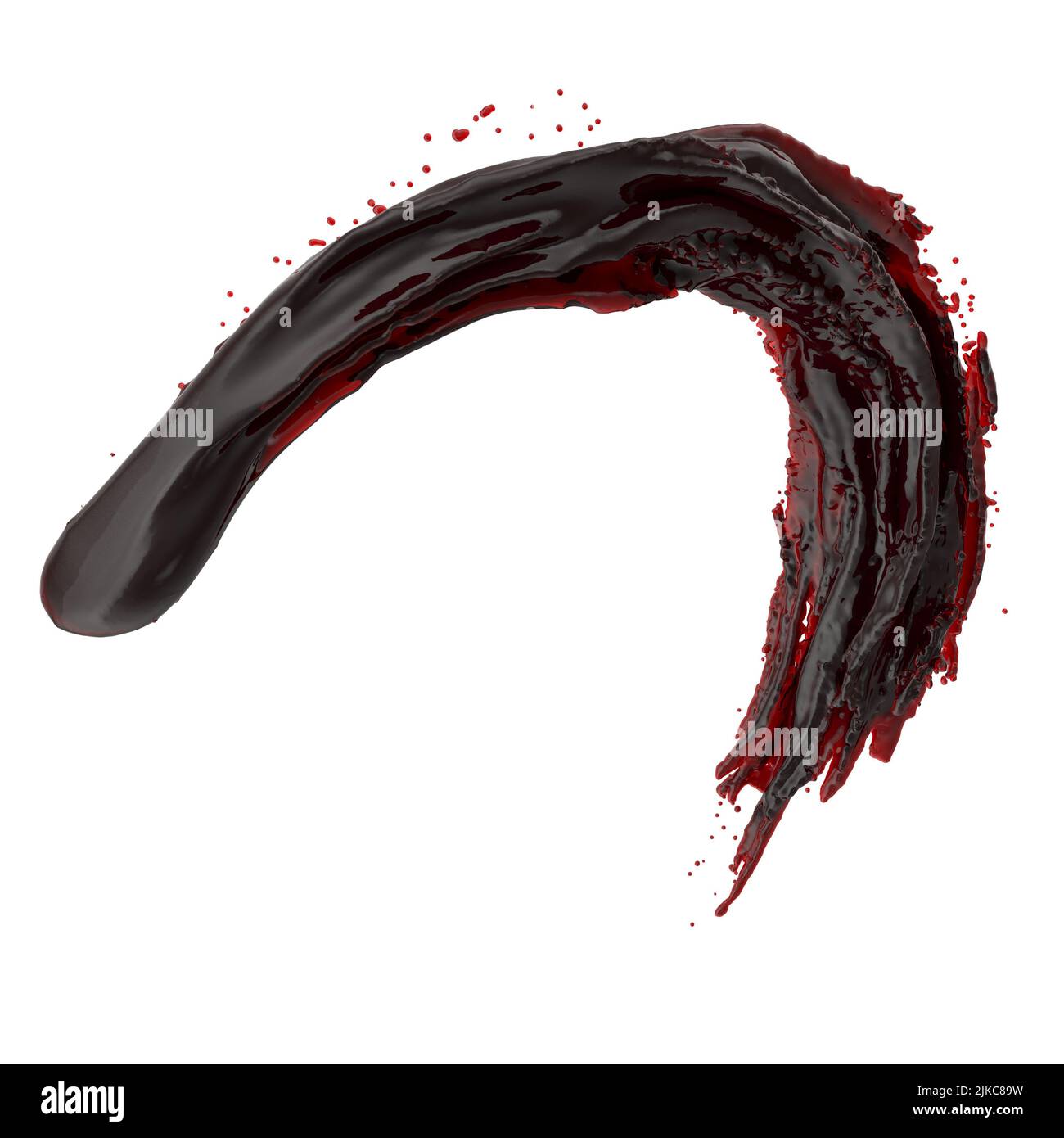 3D illustration of realistic blood splash Stock Photo - Alamy