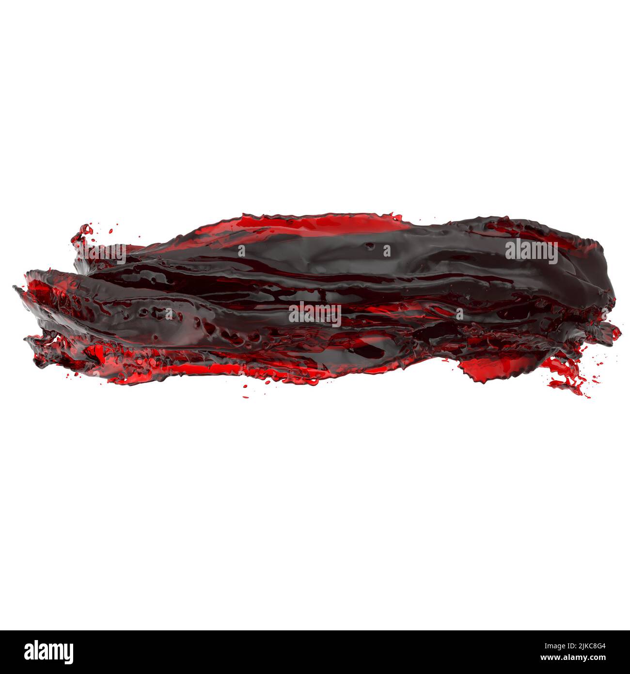 3D illustration of realistic blood splash Stock Photo - Alamy