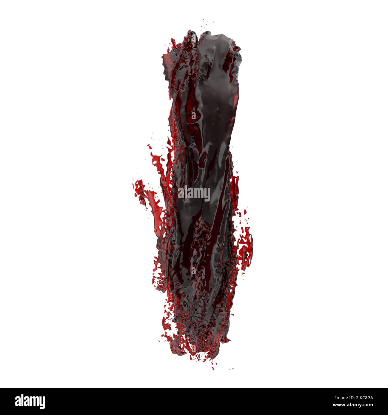 3D illustration of realistic blood splash Stock Photo - Alamy