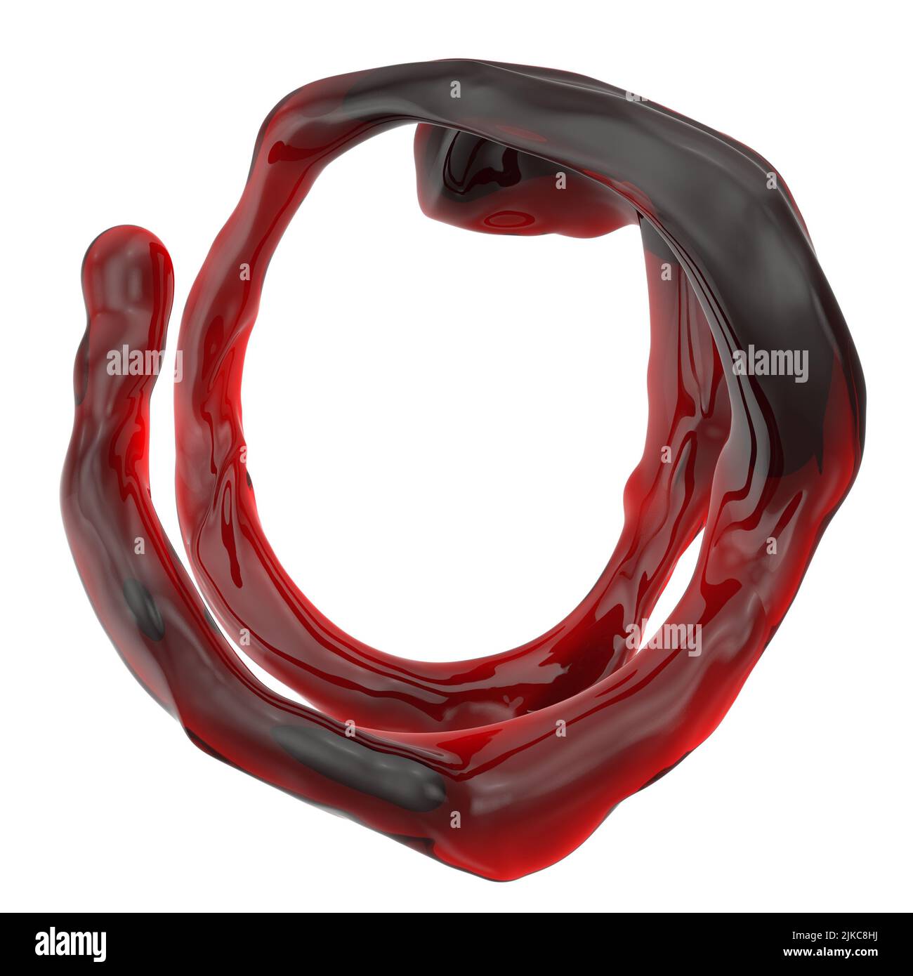 3D illustration of realistic blood splash Stock Photo - Alamy