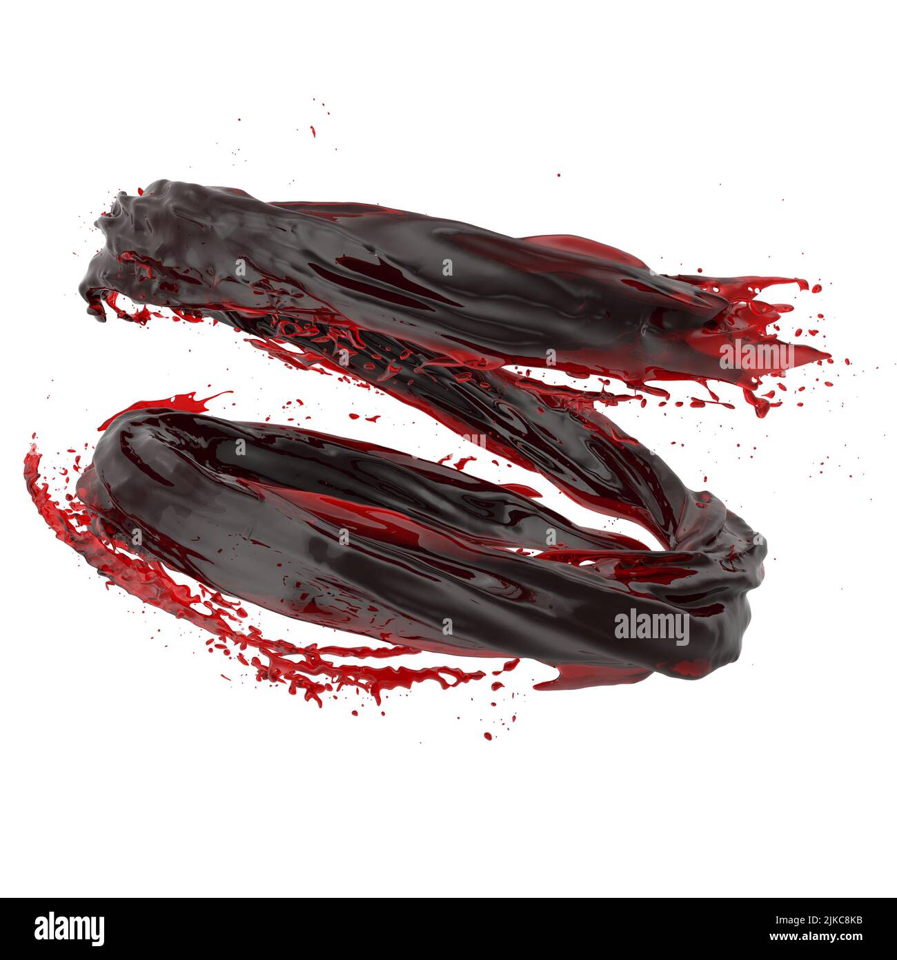 3D illustration of realistic blood splash Stock Photo - Alamy