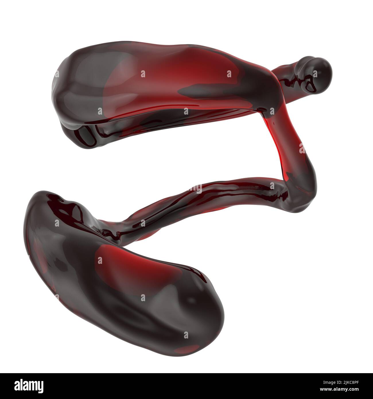 3D illustration of realistic blood splash Stock Photo - Alamy