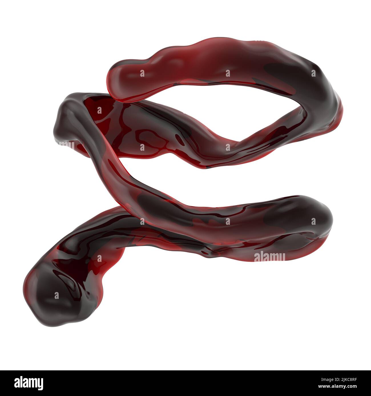 3D illustration of realistic blood splash Stock Photo - Alamy