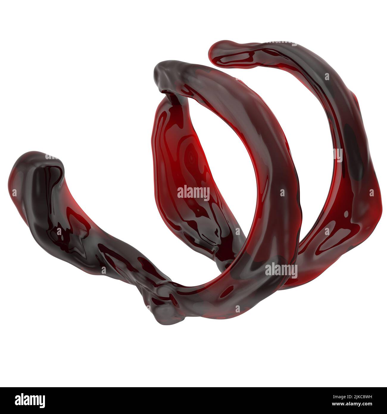 3D illustration of realistic blood splash Stock Photo - Alamy