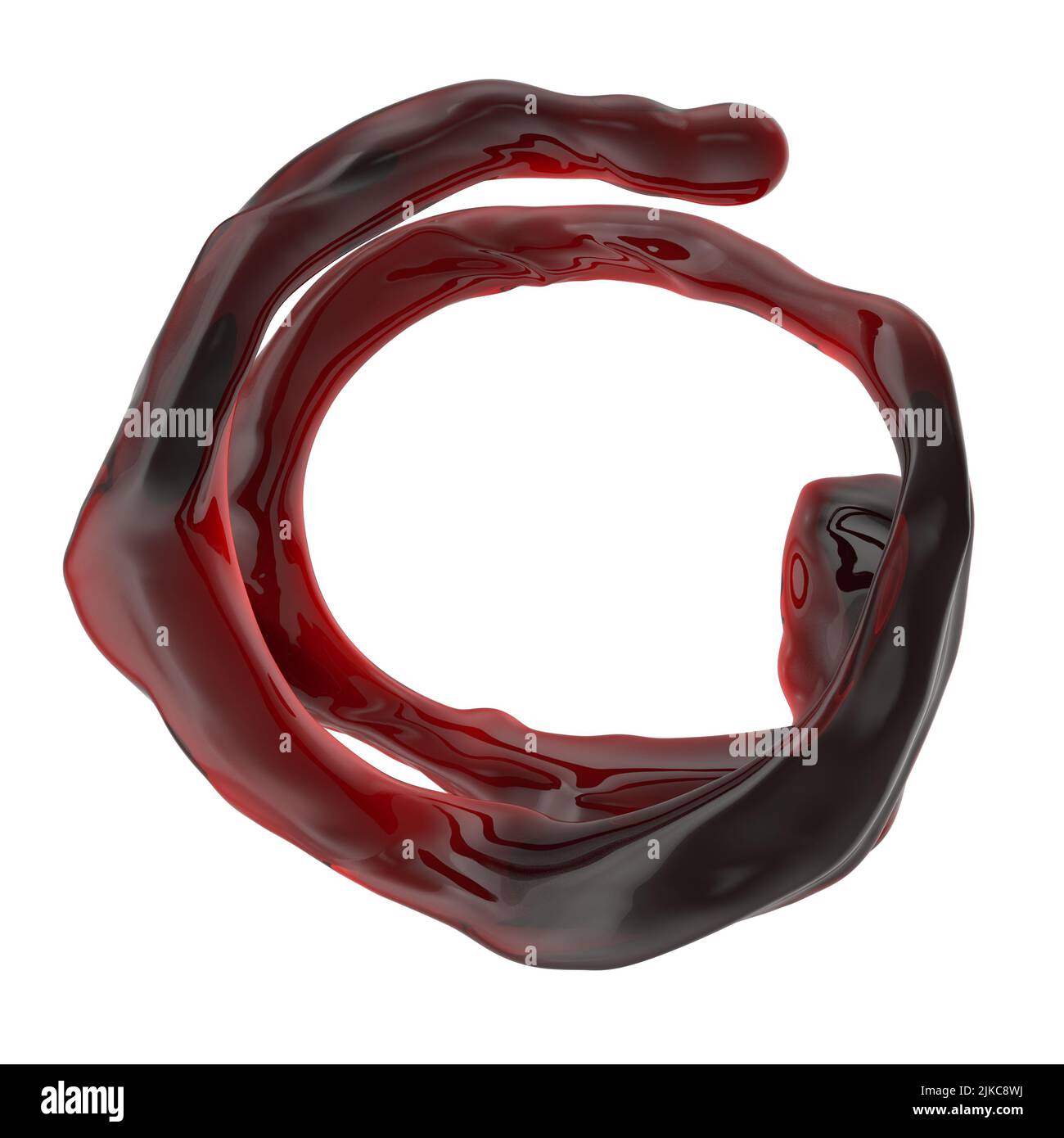 3D illustration of realistic blood splash Stock Photo - Alamy