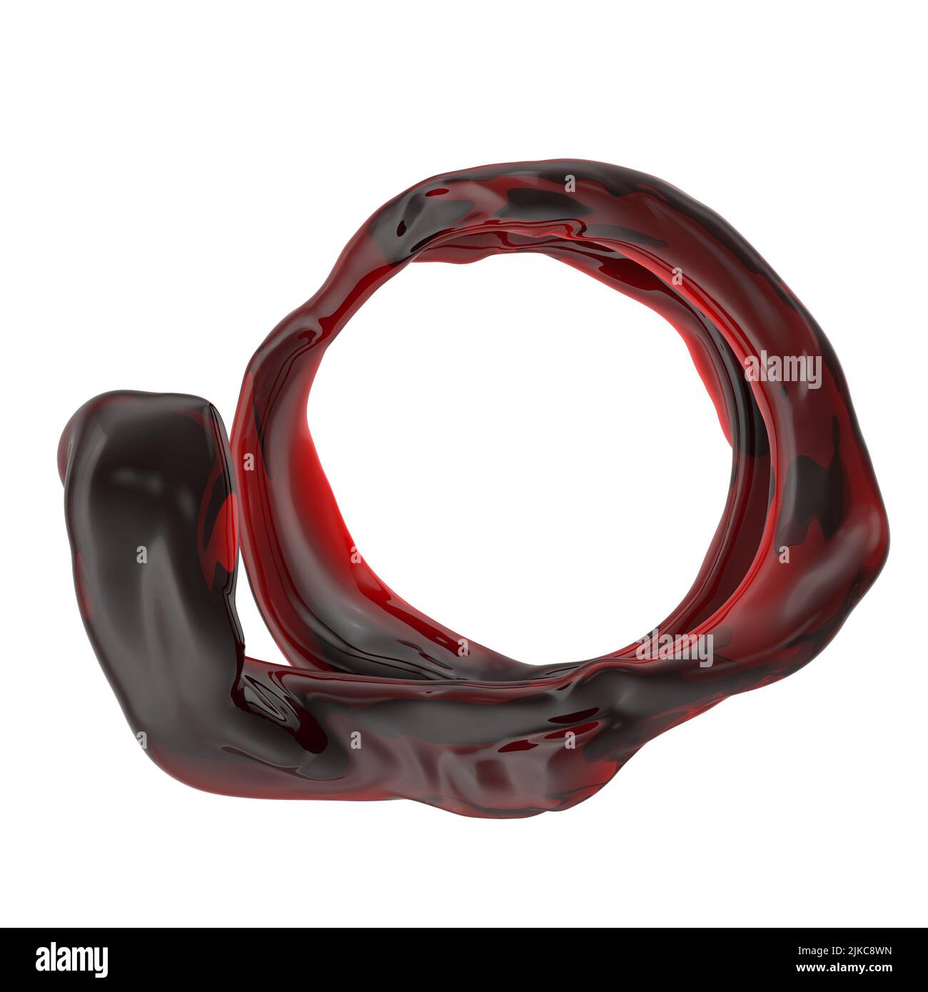 3D illustration of realistic blood splash Stock Photo - Alamy