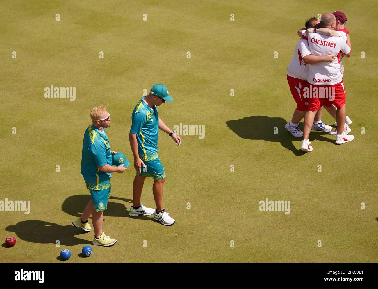 England's Nick Brett, Louis Ridout and Jamie Chestney celebrate winning ...
