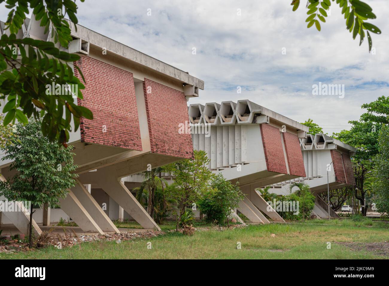 A classic architectural design of the building of Institute of Foreign ...