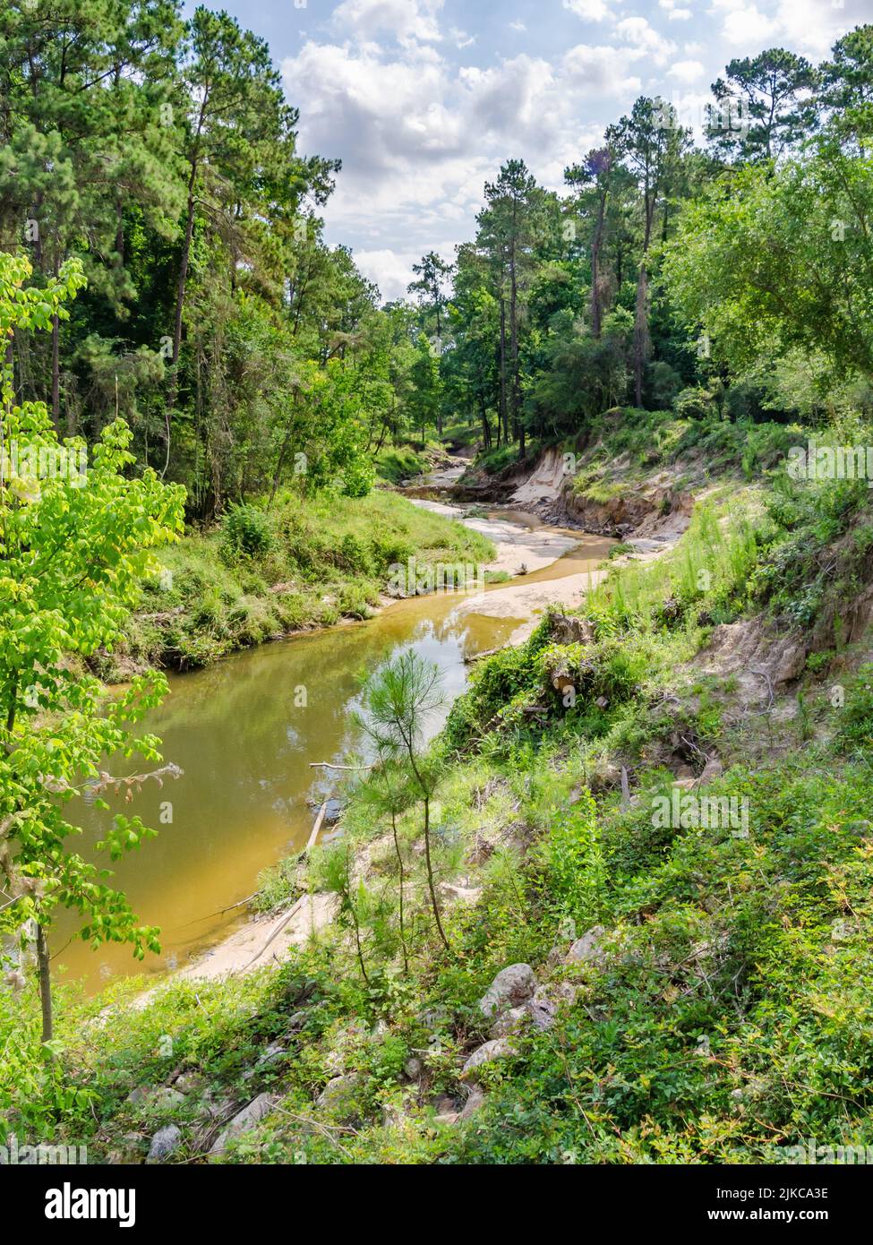 Spring Creek, north of Houston, is marked by annual flooding events ...
