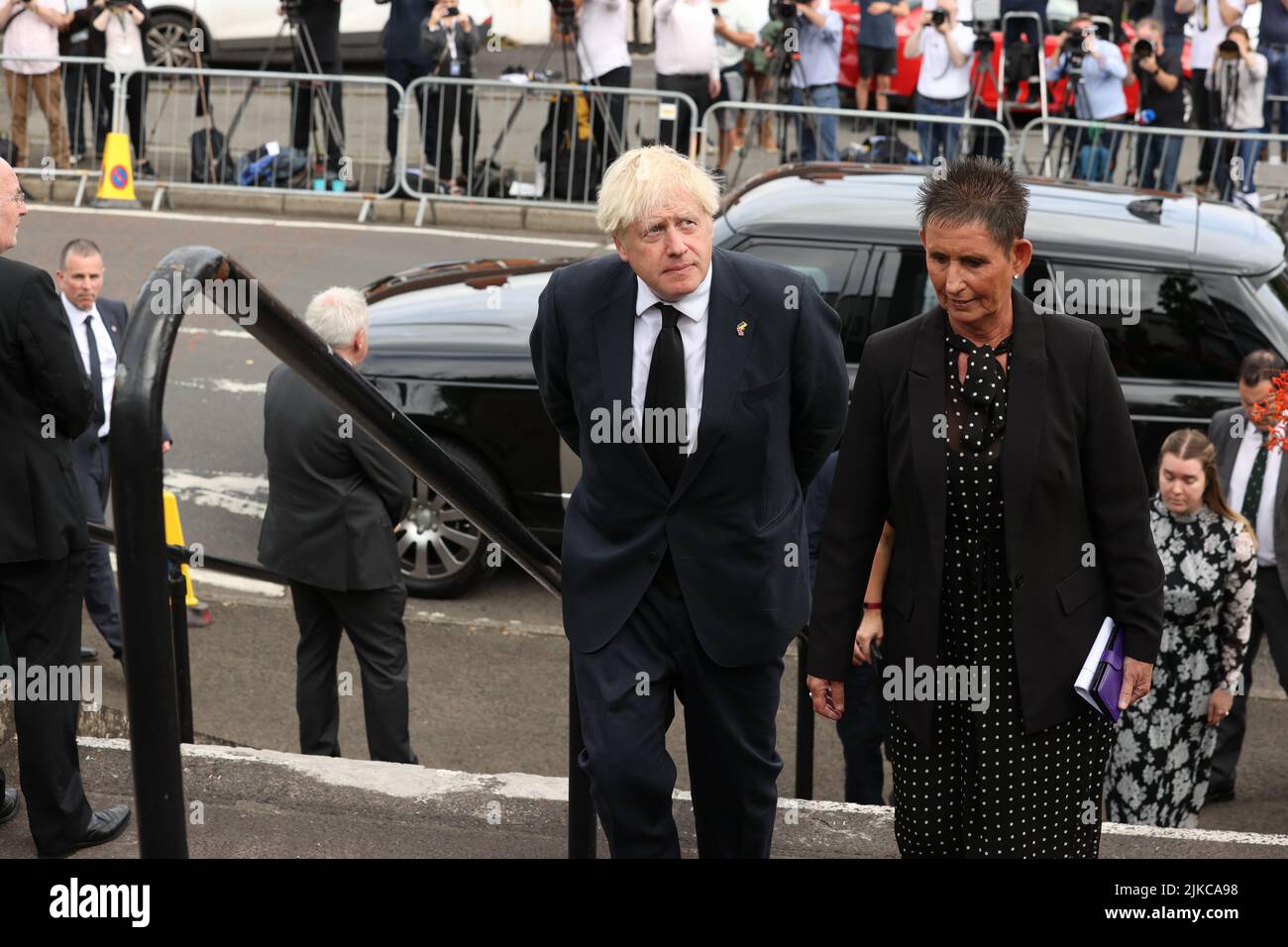 David trimble funeral boris hi-res stock photography and images - Alamy