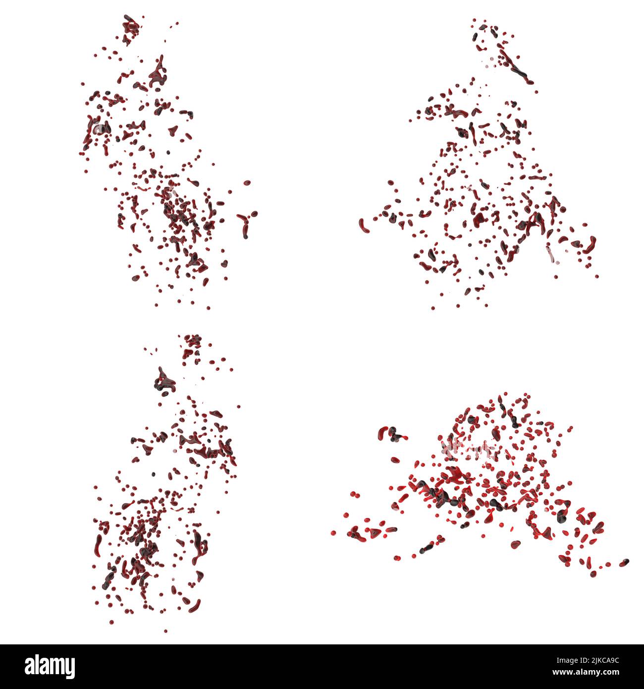 3D illustration of realistic blood splash Stock Photo - Alamy