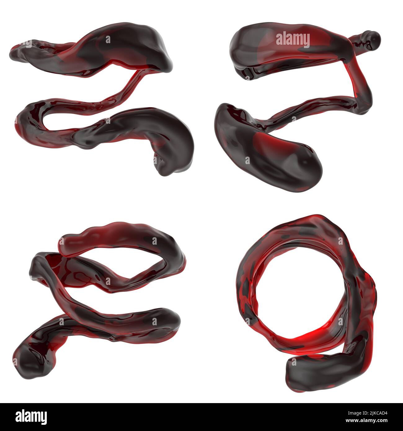 3D illustration of realistic blood splash Stock Photo - Alamy