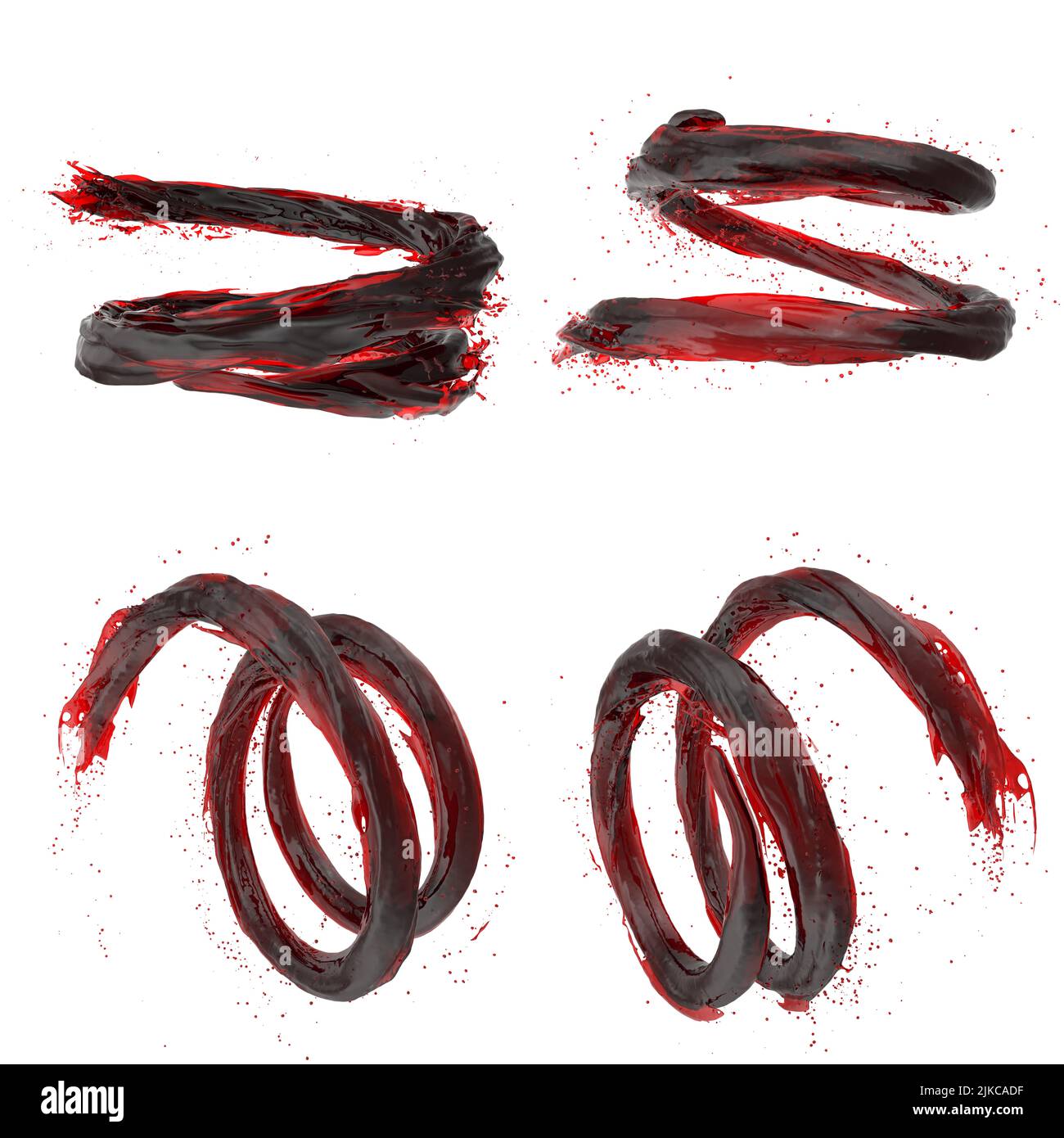 3D illustration of realistic blood splash Stock Photo - Alamy