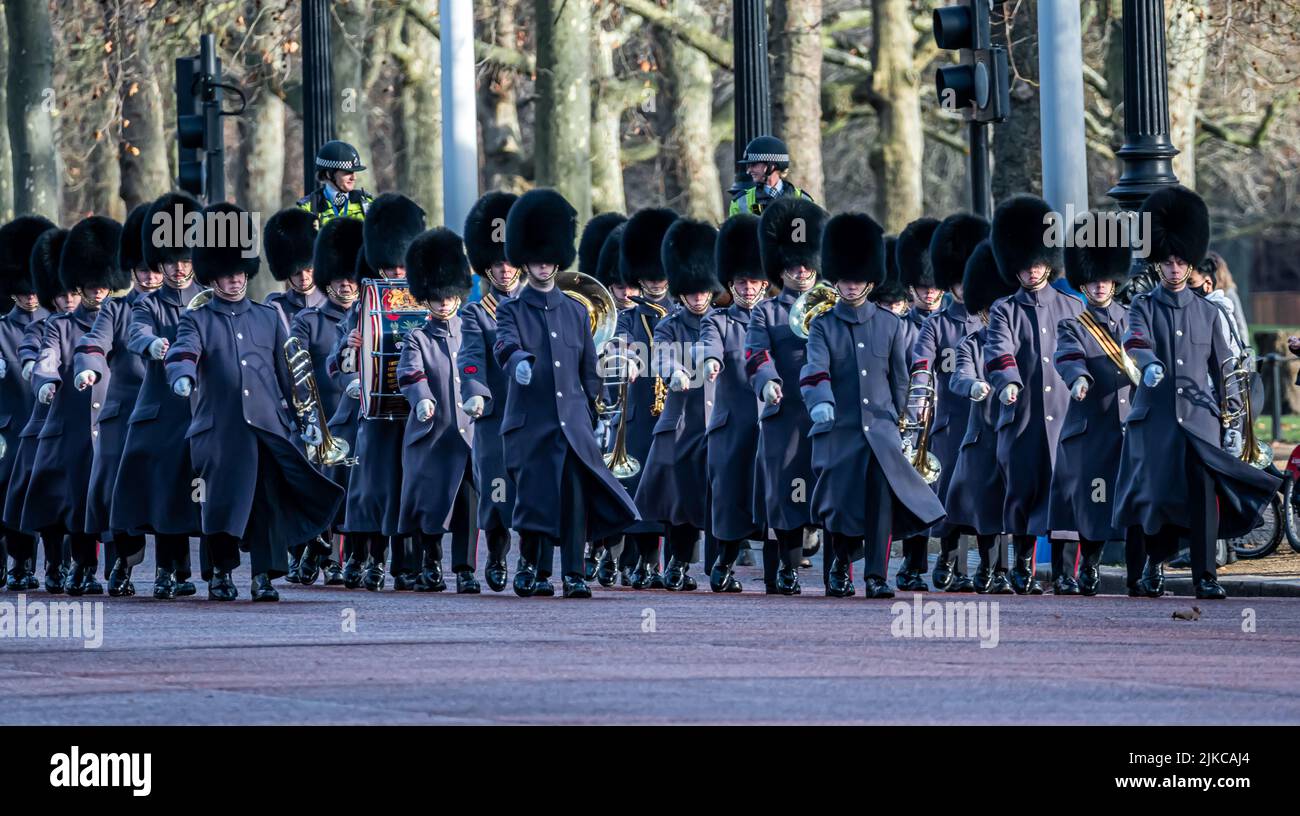 The Queen's change of guard at Buckingham palace in London, United Kingdom Stock Photo - Alamy