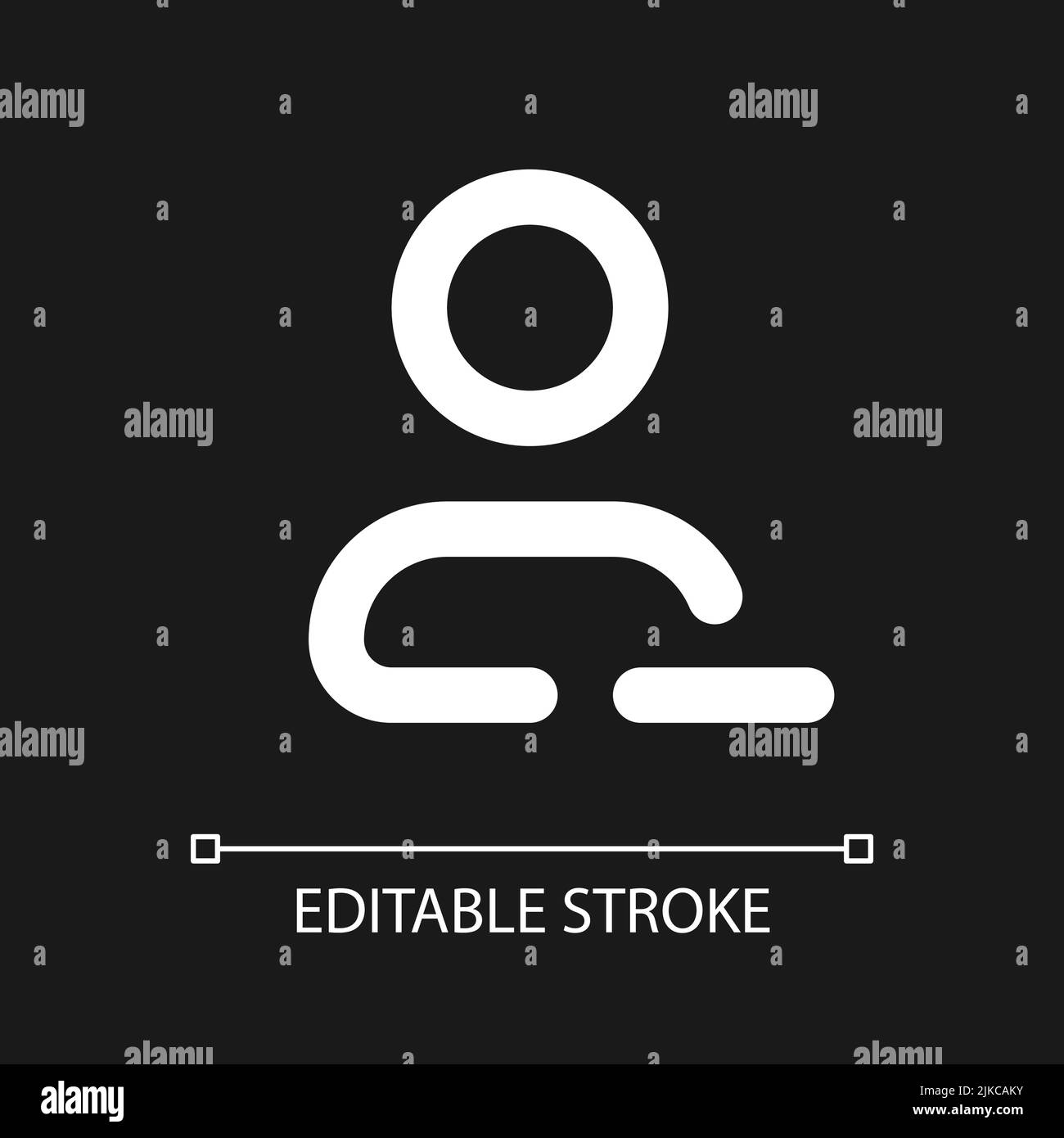 Remove contact pixel perfect white linear ui icon for dark theme Stock Vector Image & Art - Alamy