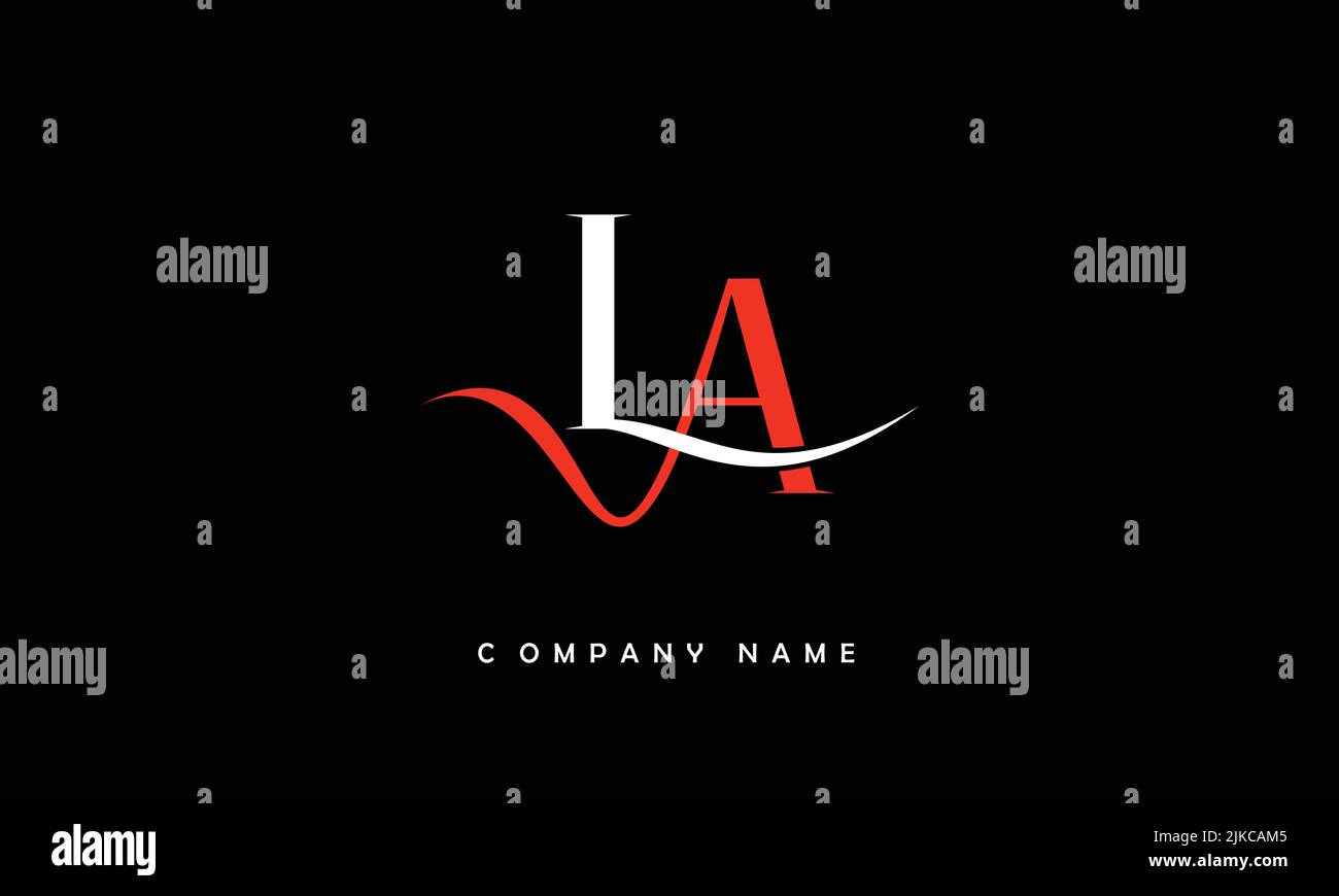 LA, AL Abstract Letters Logo monogram Stock Vector Image & Art - Alamy