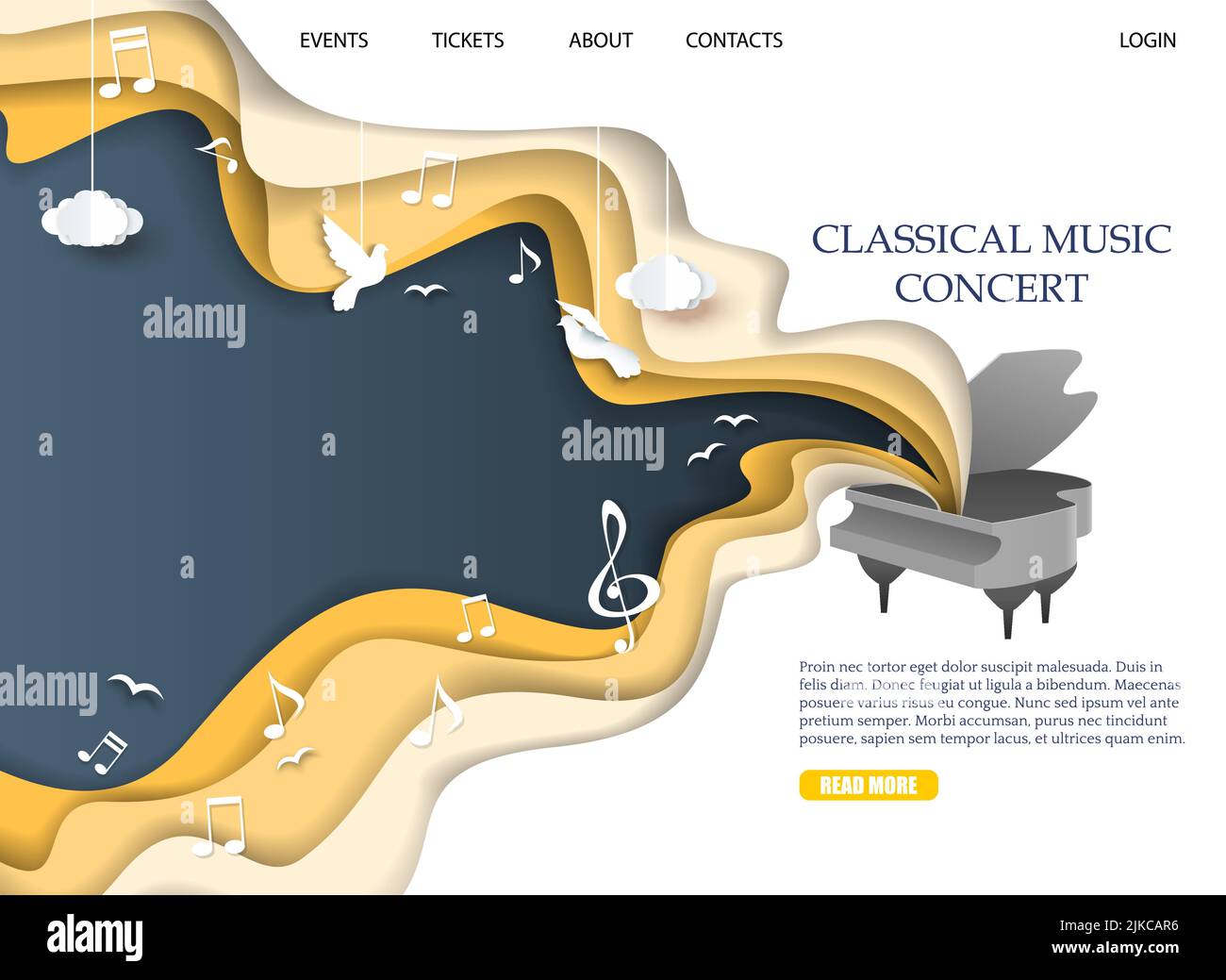 Flying orchestra Stock Vector Images - Alamy