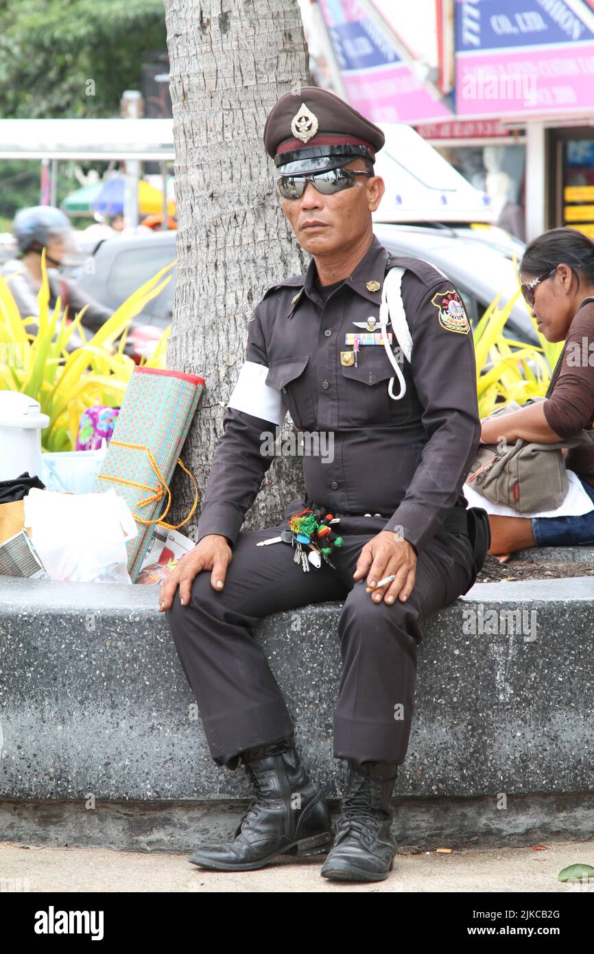 Pattaya police officer hi-res stock photography and images - Alamy
