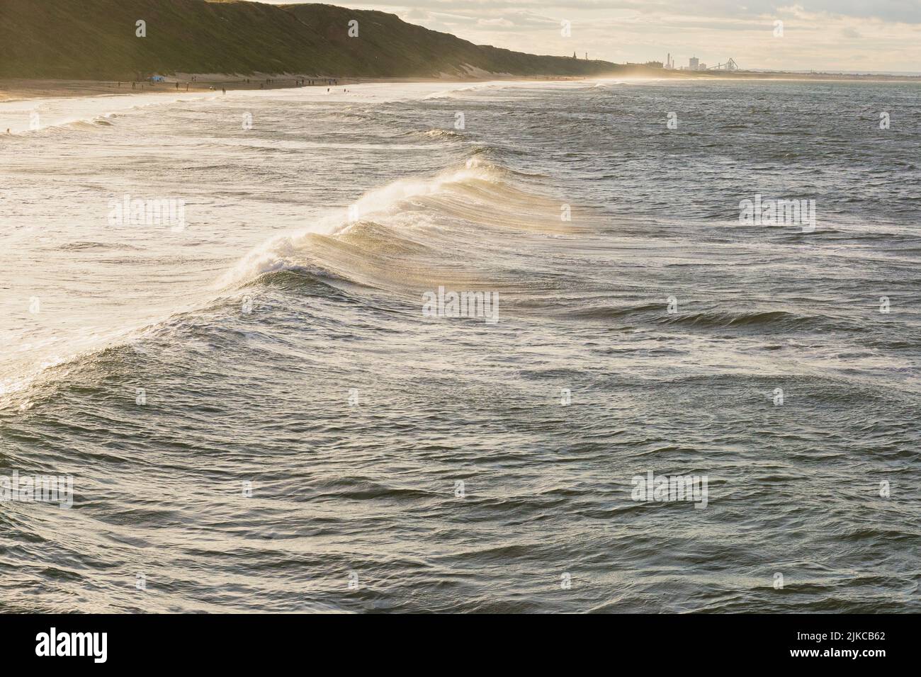 Saltburn beach view hi-res stock photography and images - Alamy