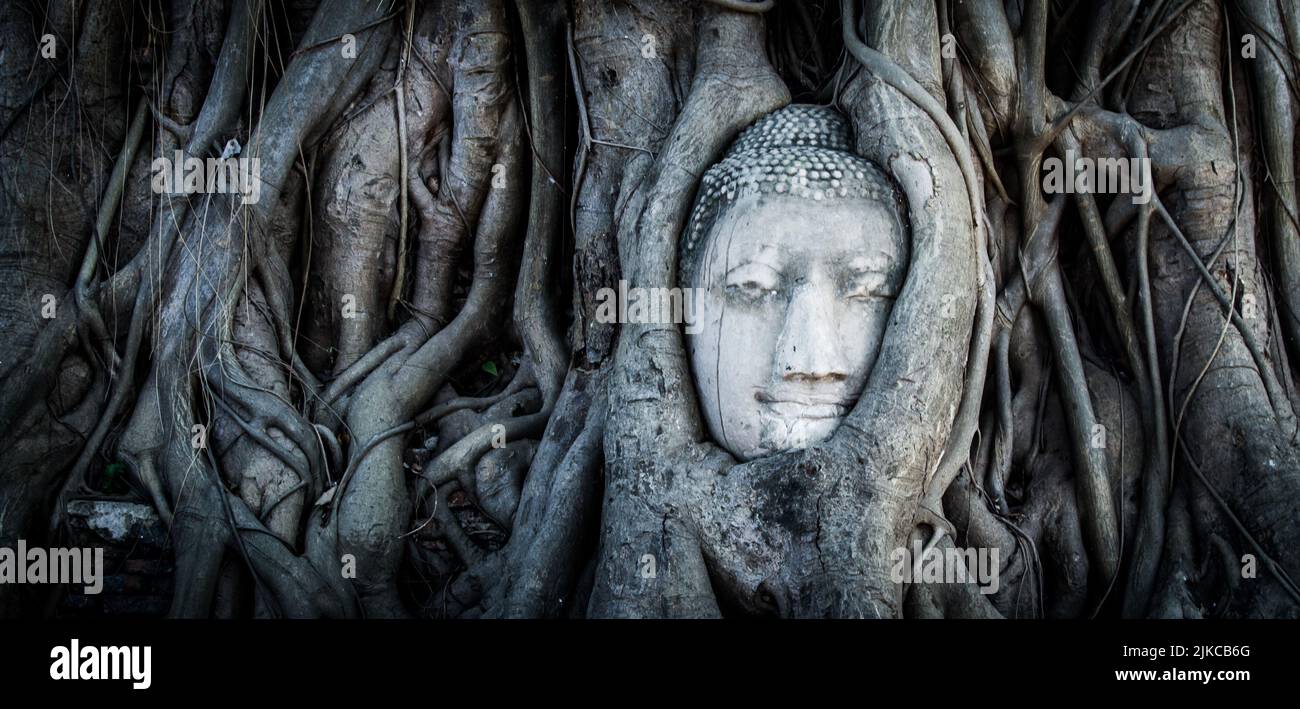 A ancient bas relief in historic city of Ayutthaya It was capital of ...