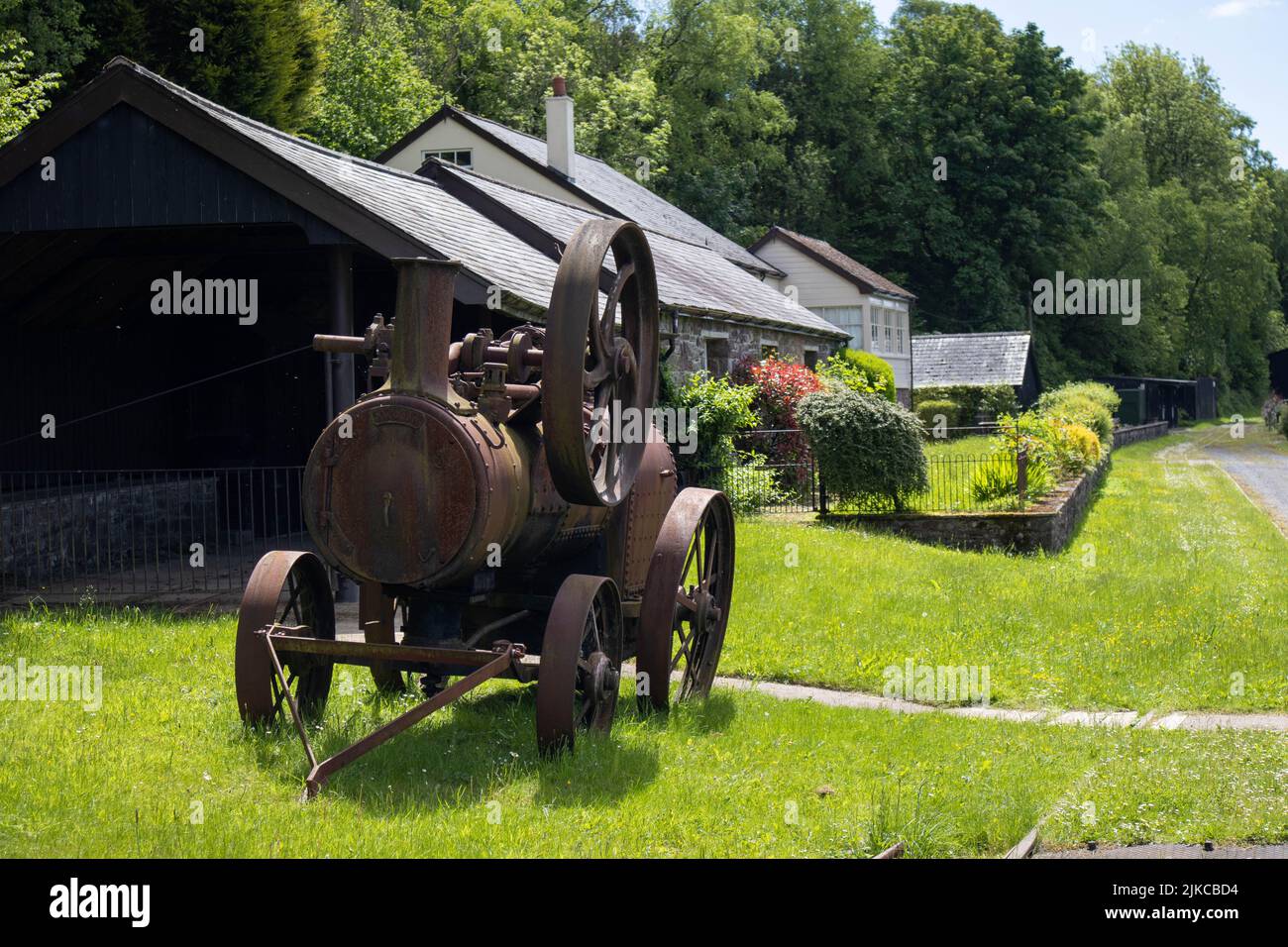 A metal train monument at Pontsticill Reservoir Railway Stock Photo - Alamy