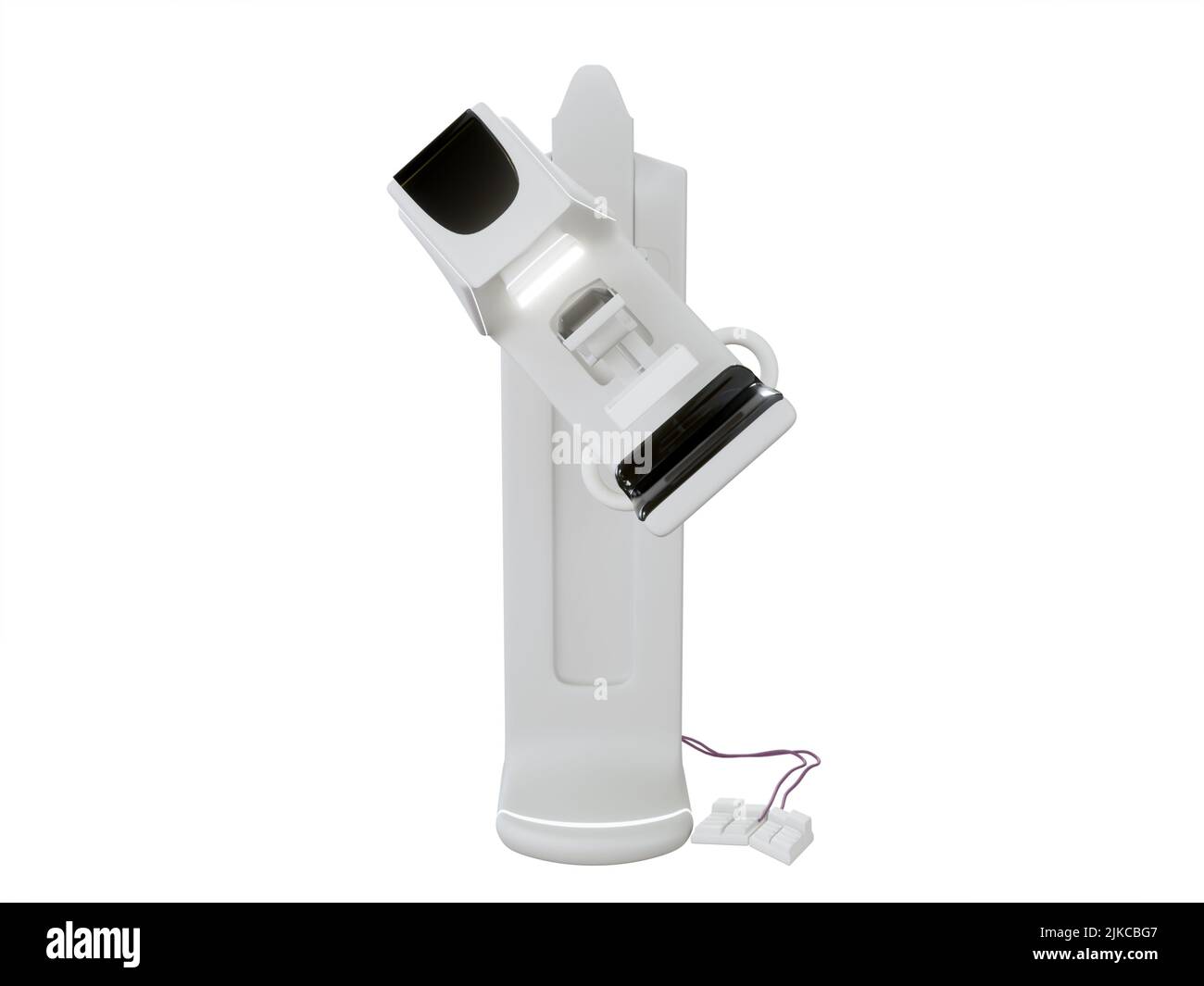 Mammography device for screening breast cancer in hospital on pink ...