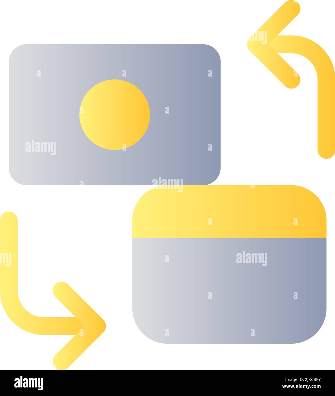 Different banks accounts transfer flat gradient color ui icon Stock Vector Image & Art - Alamy