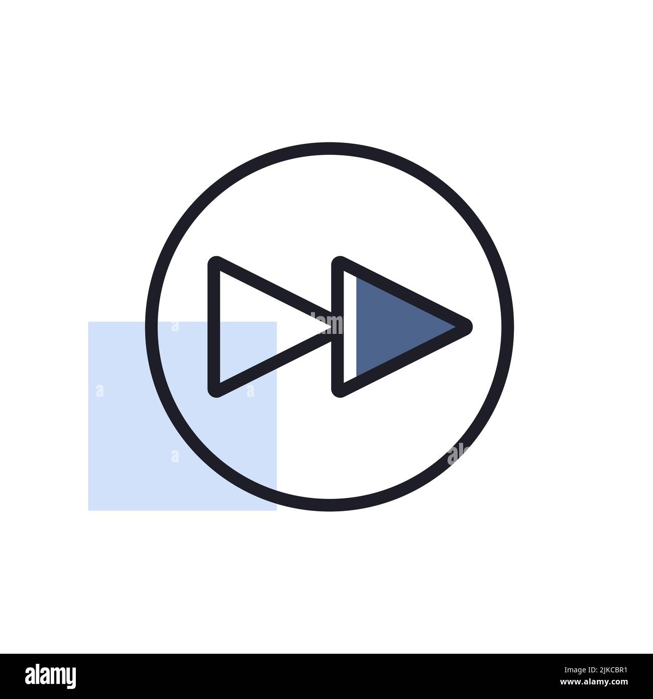 Play next track button vector icon. Graph symbol for music and sound ...
