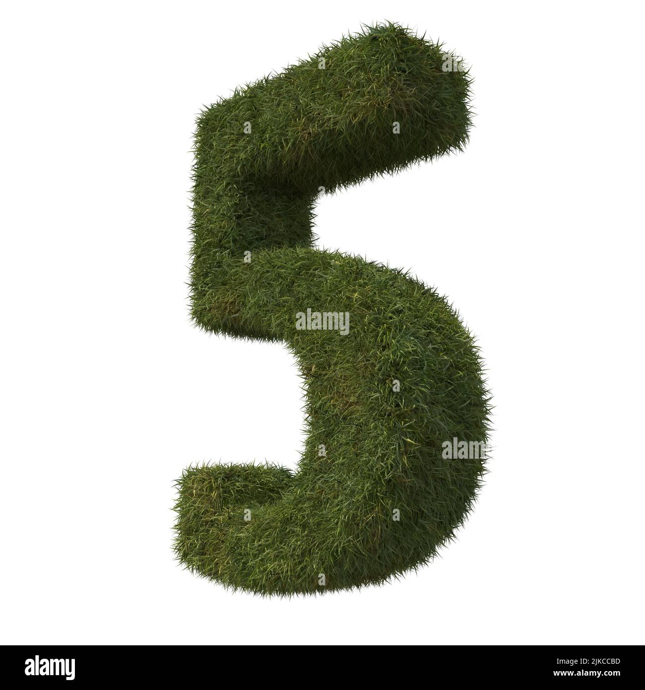 3D illustration of Grass numbers Stock Photo - Alamy