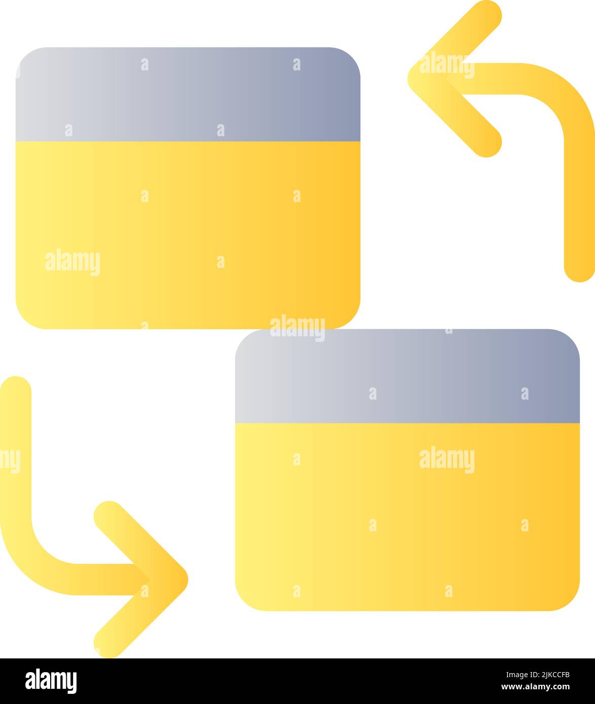 Intra bank transfer flat gradient color ui icon Stock Vector Image ...