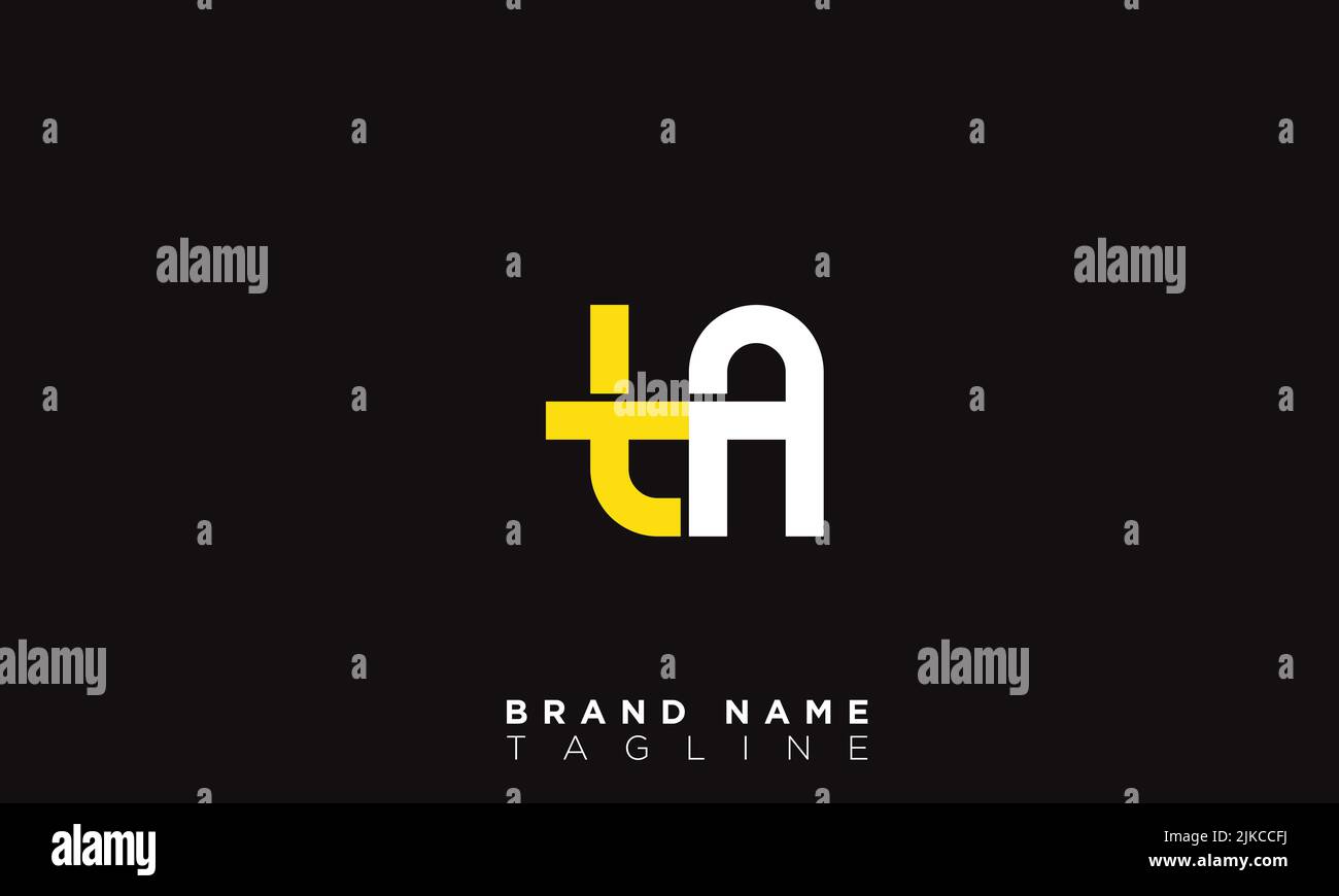Alphabet letters Initials Monogram logo TA Stock Vector Image & Art - Alamy