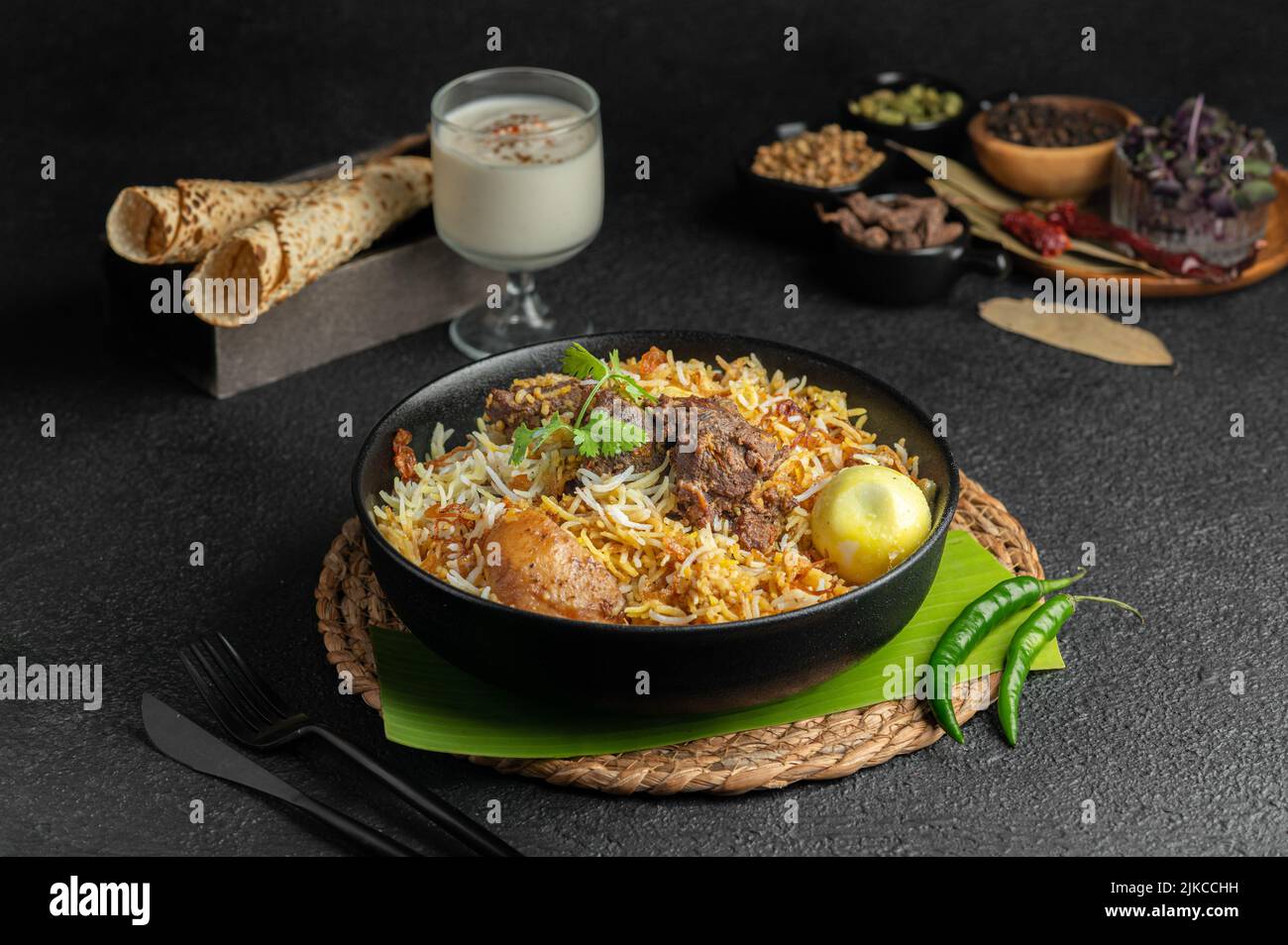 Indian mutton biryani hi-res stock photography and images - Alamy