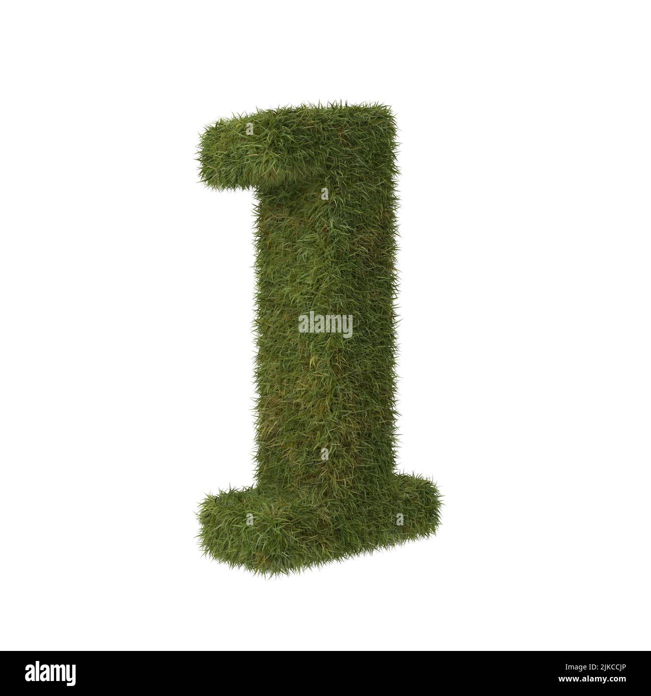 3D illustration of Grass numbers Stock Photo - Alamy