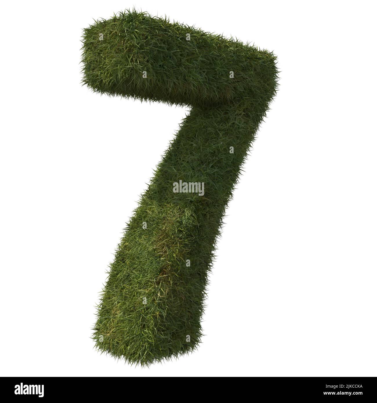 3D illustration of Grass numbers Stock Photo - Alamy
