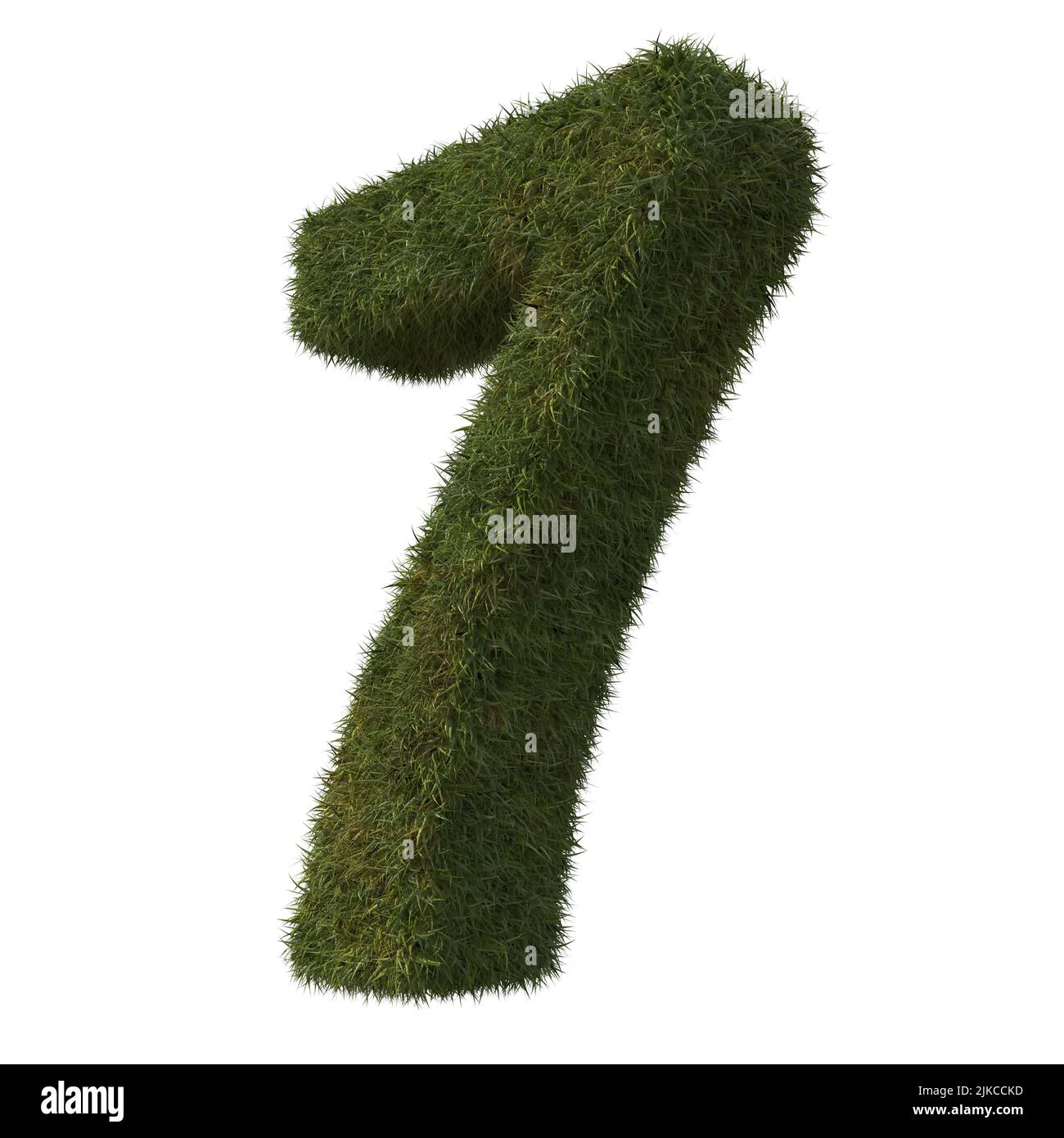 3D illustration of Grass numbers Stock Photo - Alamy