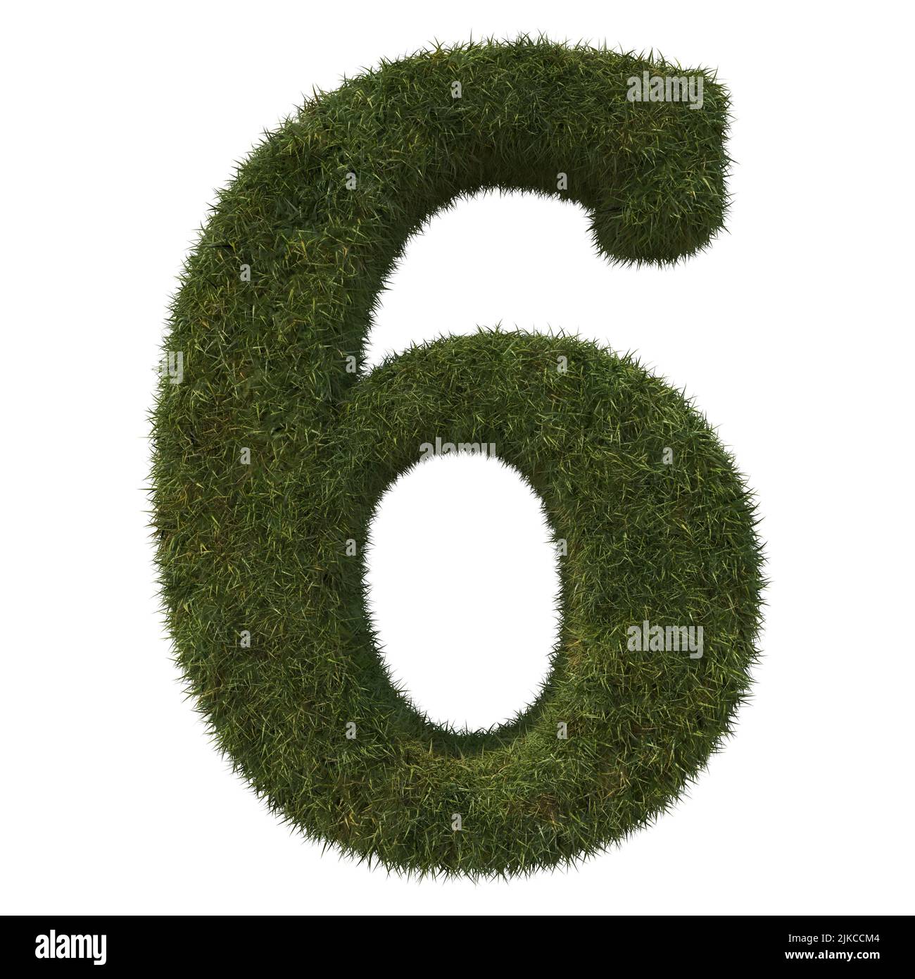 3D illustration of Grass numbers Stock Photo - Alamy