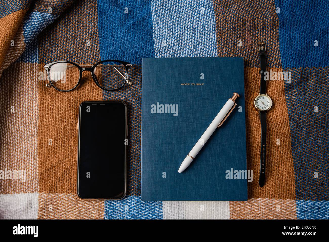 Everyday items needed for work and communication Stock Photo - Alamy