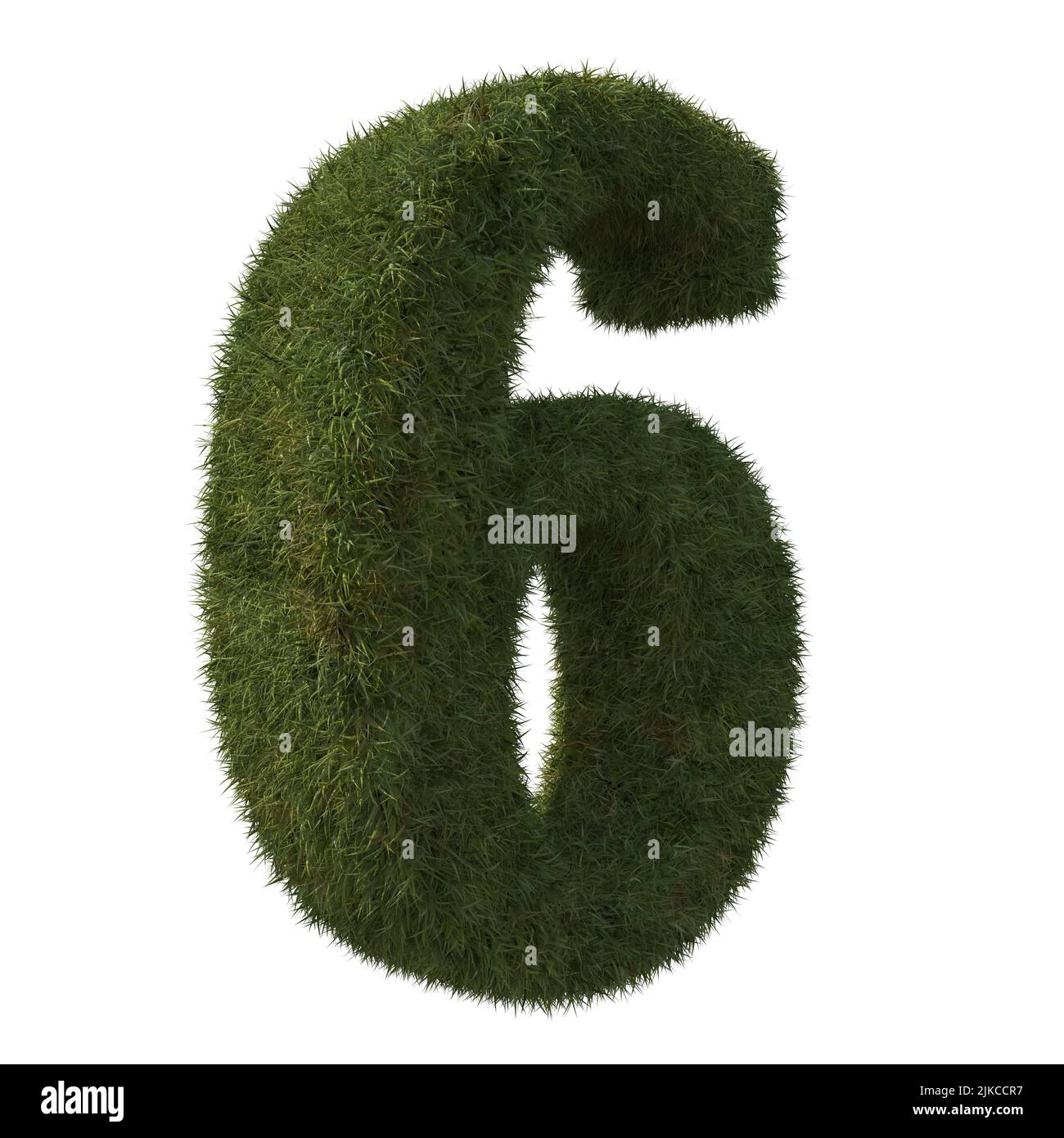 3D illustration of Grass numbers Stock Photo - Alamy