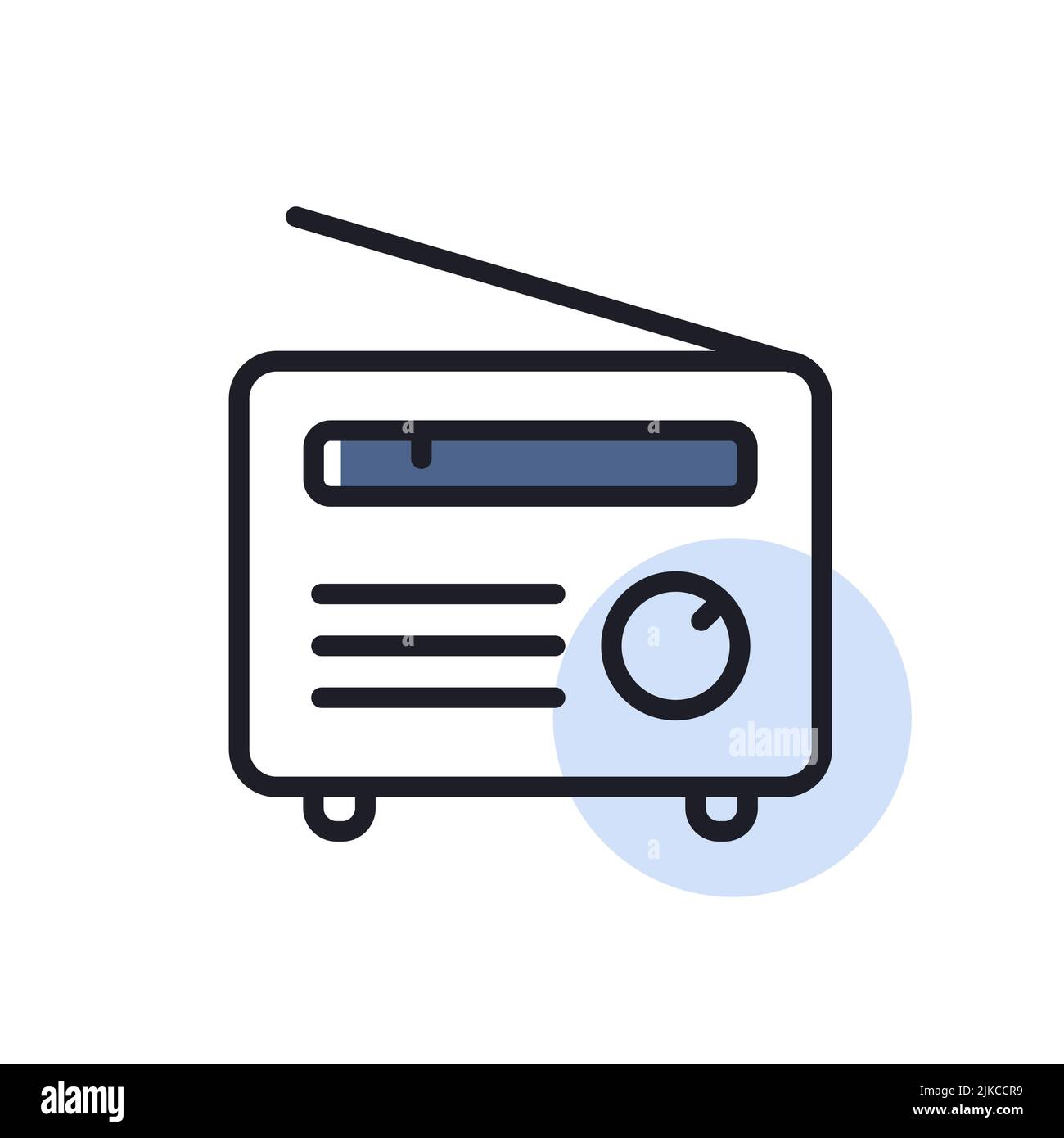 Retro radio vector icon. Graph symbol for music and sound web site and ...