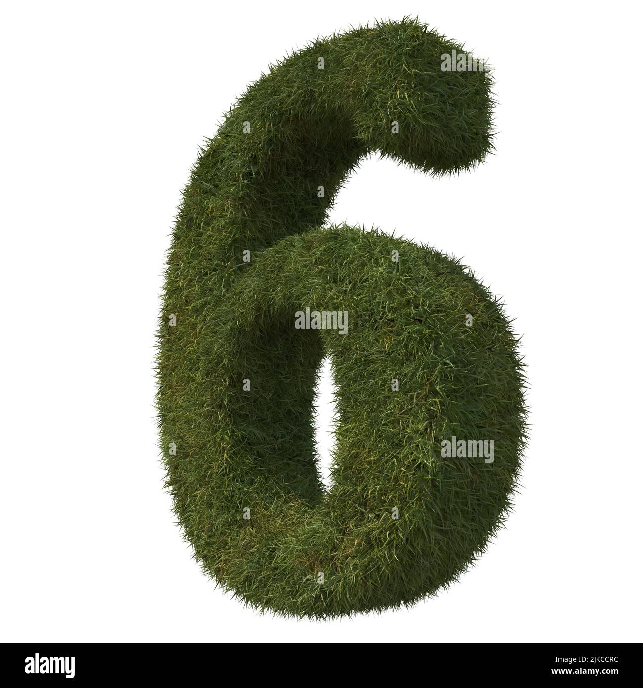 3D illustration of Grass numbers Stock Photo - Alamy