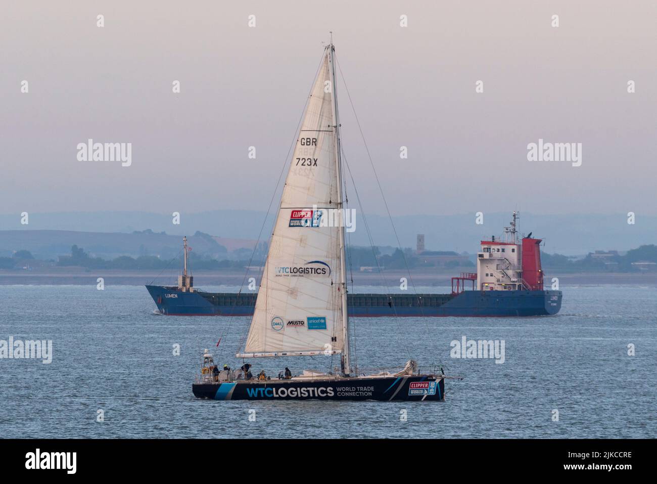 WTC Logistics team yacht off Southend Pier in the Thames Estuary after ...