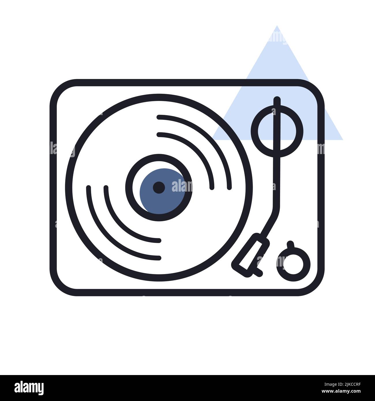 Vinyl record player vector icon. Music sign. Graph symbol for music and ...