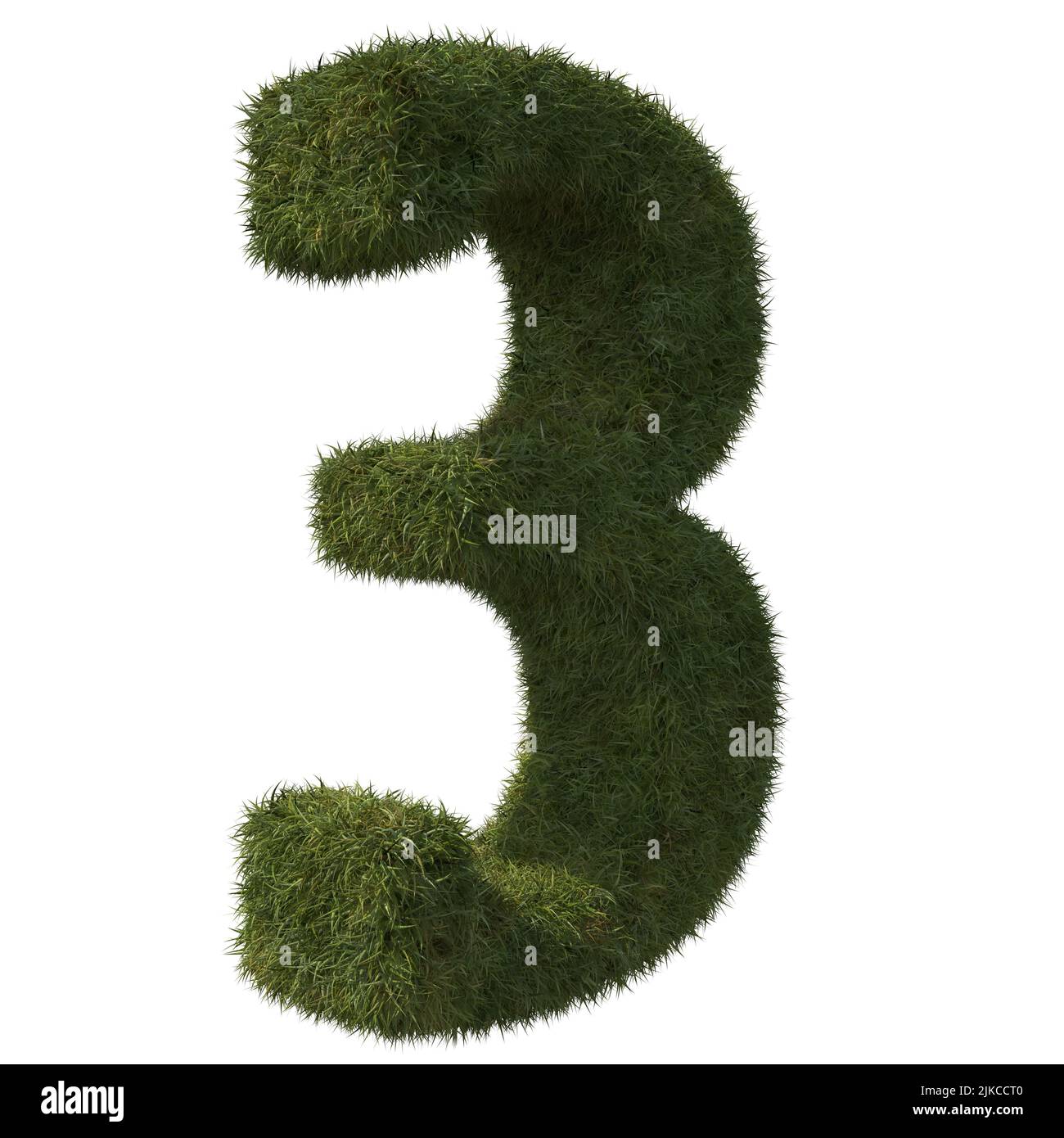 3D illustration of Grass numbers Stock Photo - Alamy