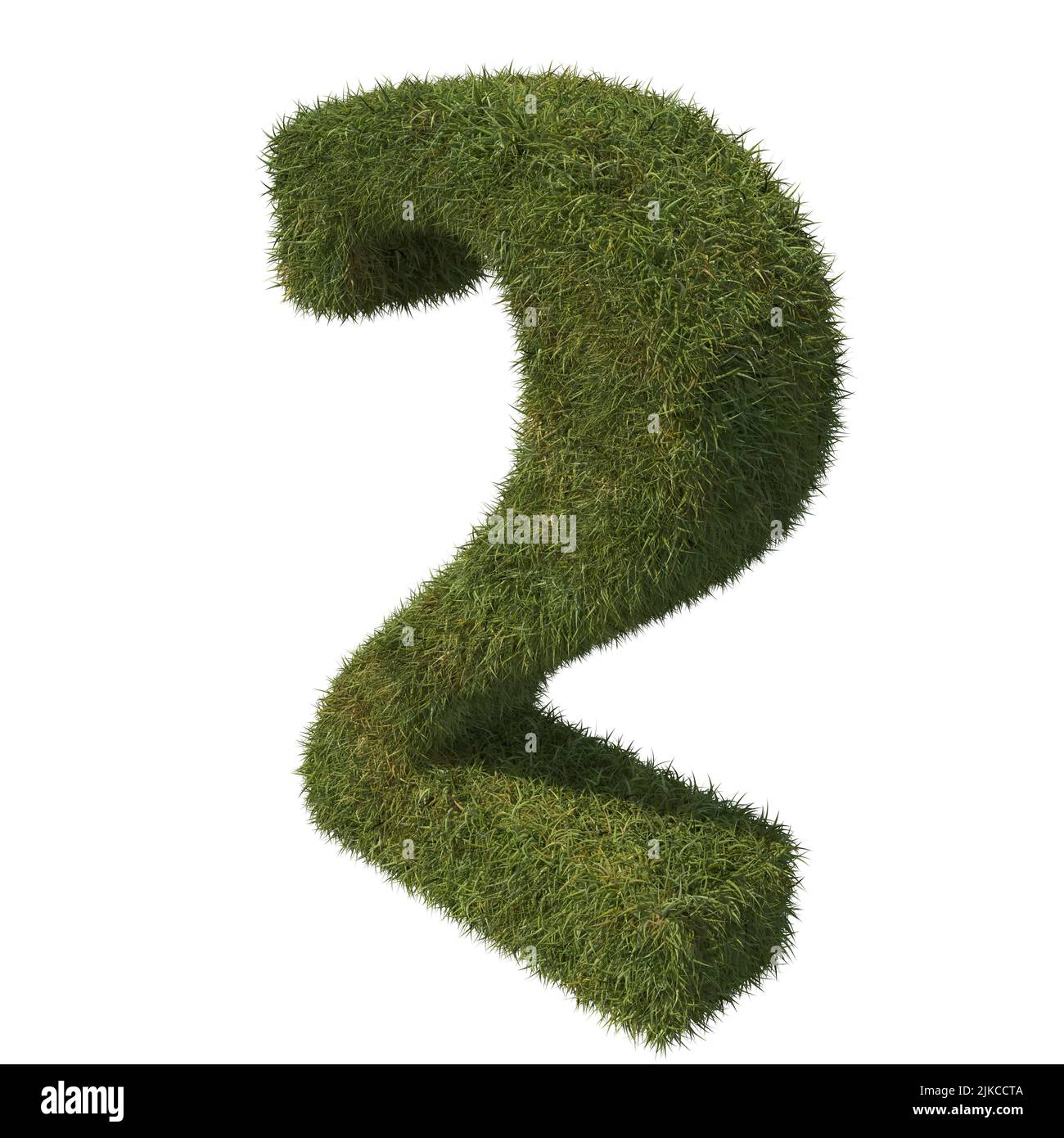3D illustration of Grass numbers Stock Photo - Alamy